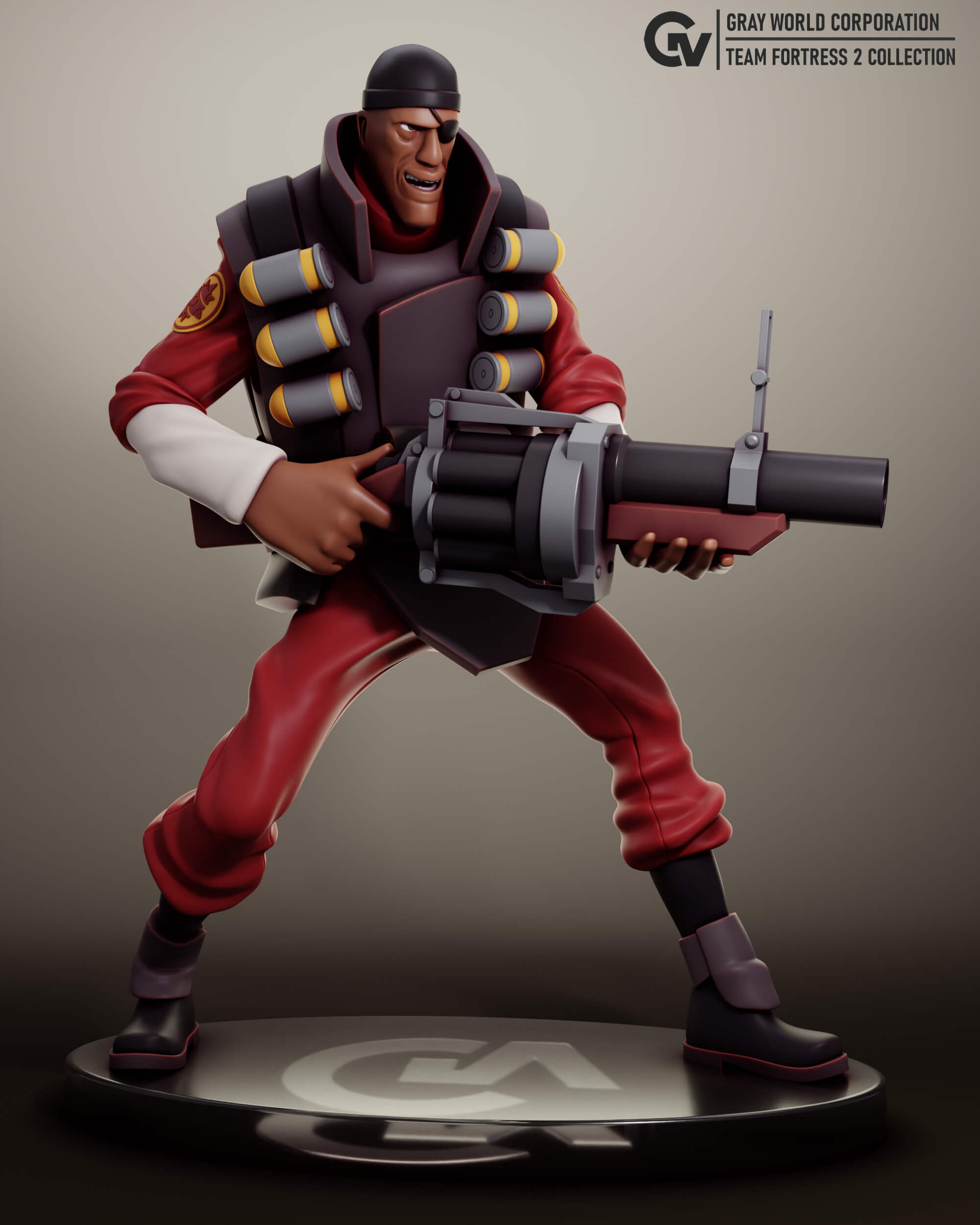 Demoman - Team Fortress 2 3D Model by Gray World Corporation