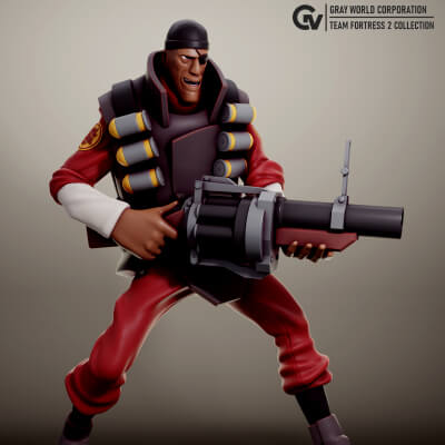 Demoman - Team Fortress 2 3D Model by Gray World Corporation