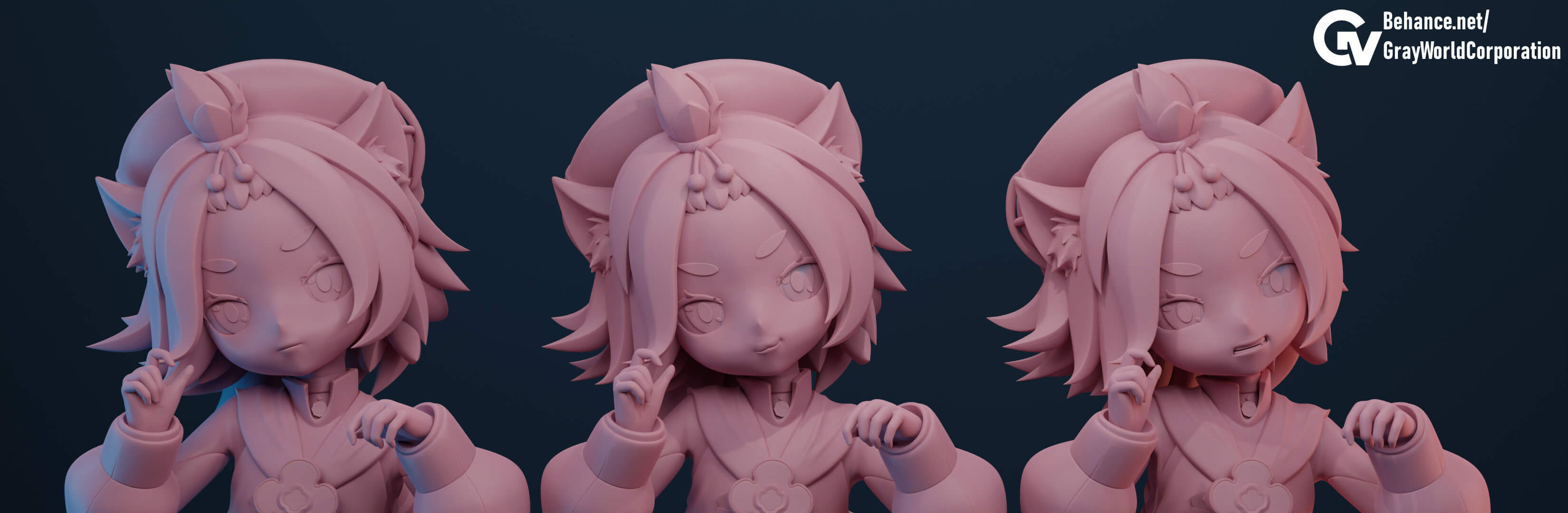 Diona - Genshin Impact 3D Model by Gray World Corporation