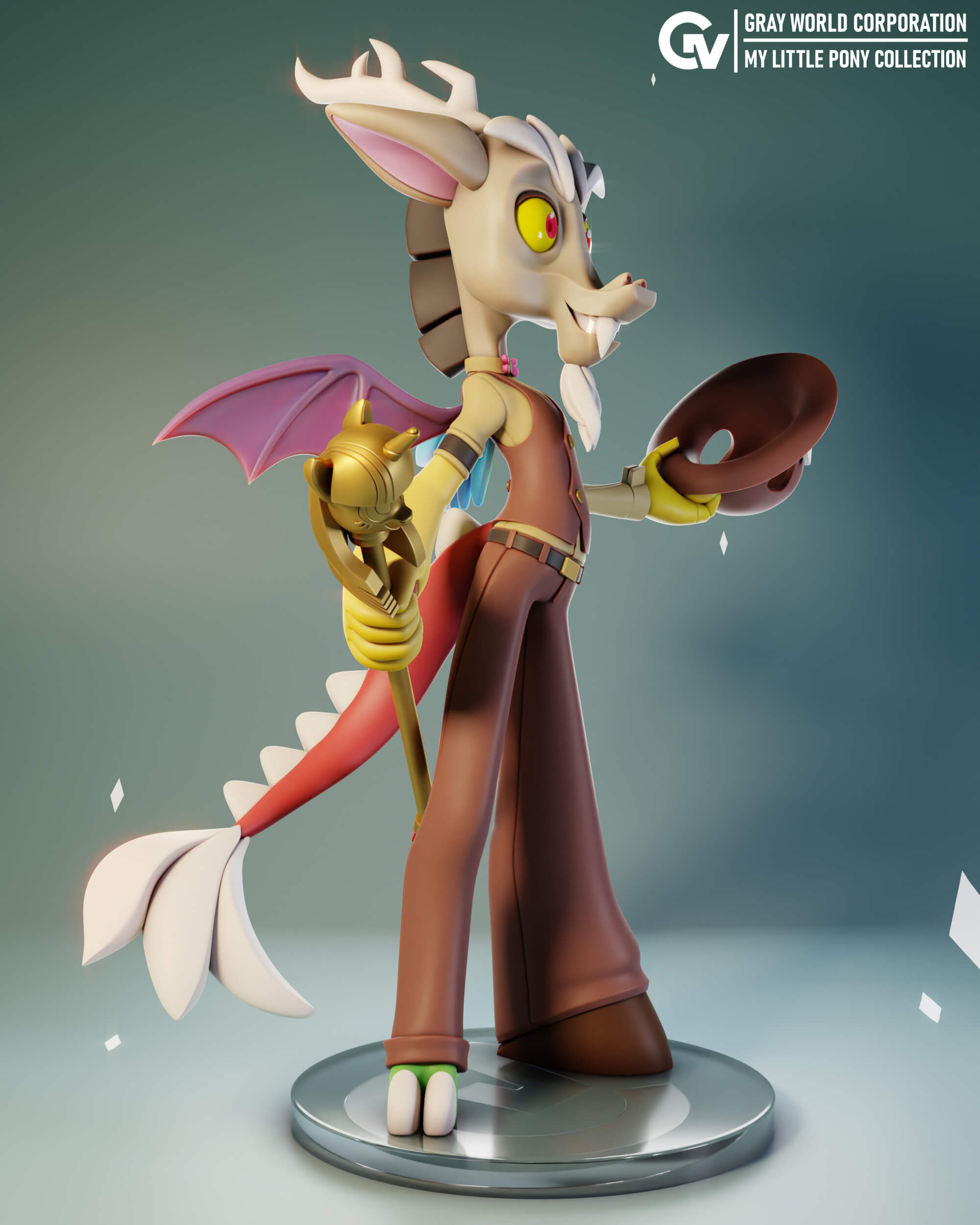 Discord "Chibi" - My Little Pony 3D Model by Gray World Corporation