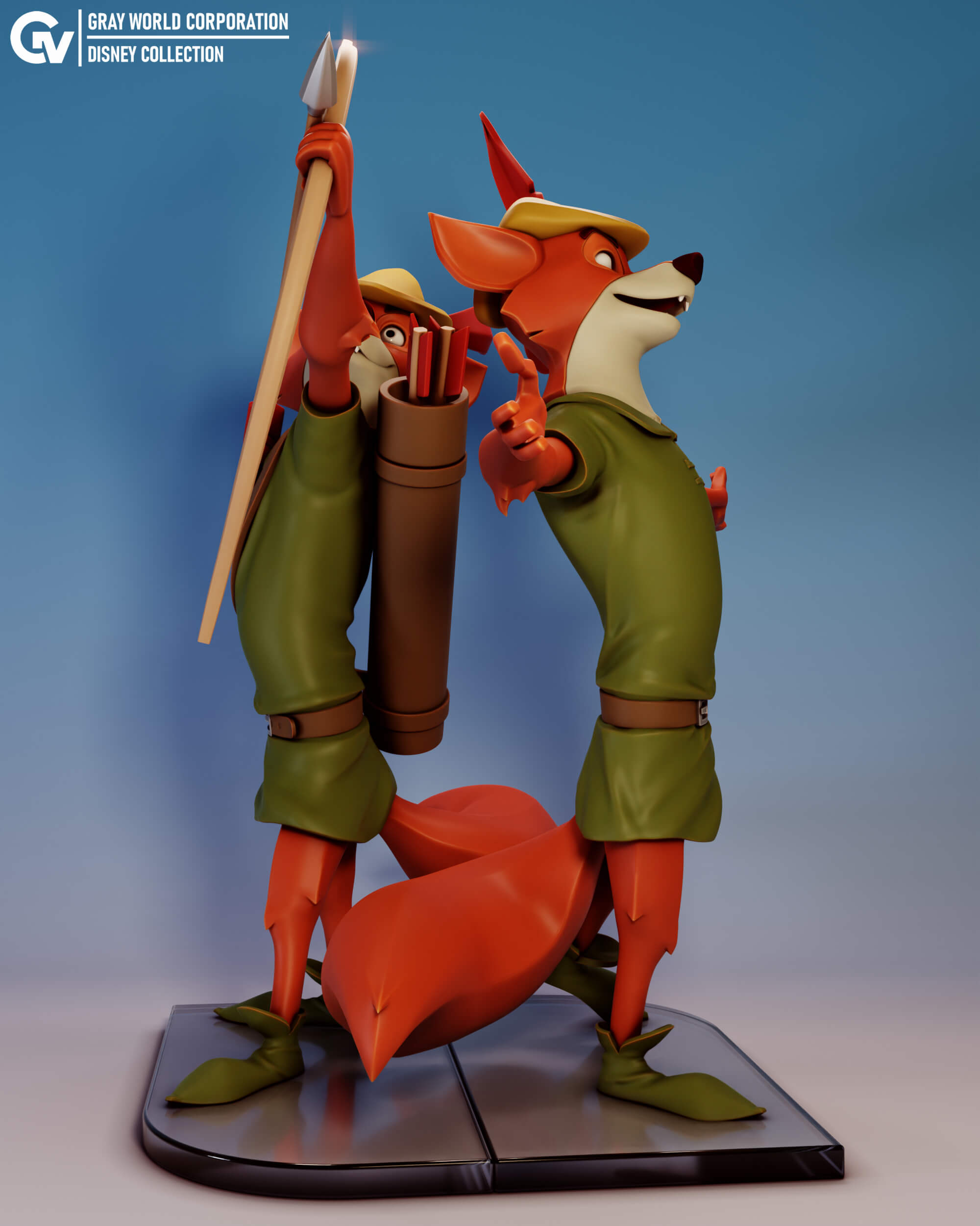 Disney's Robin Hood - Robin Hood 3D Model by Gray World Corporation