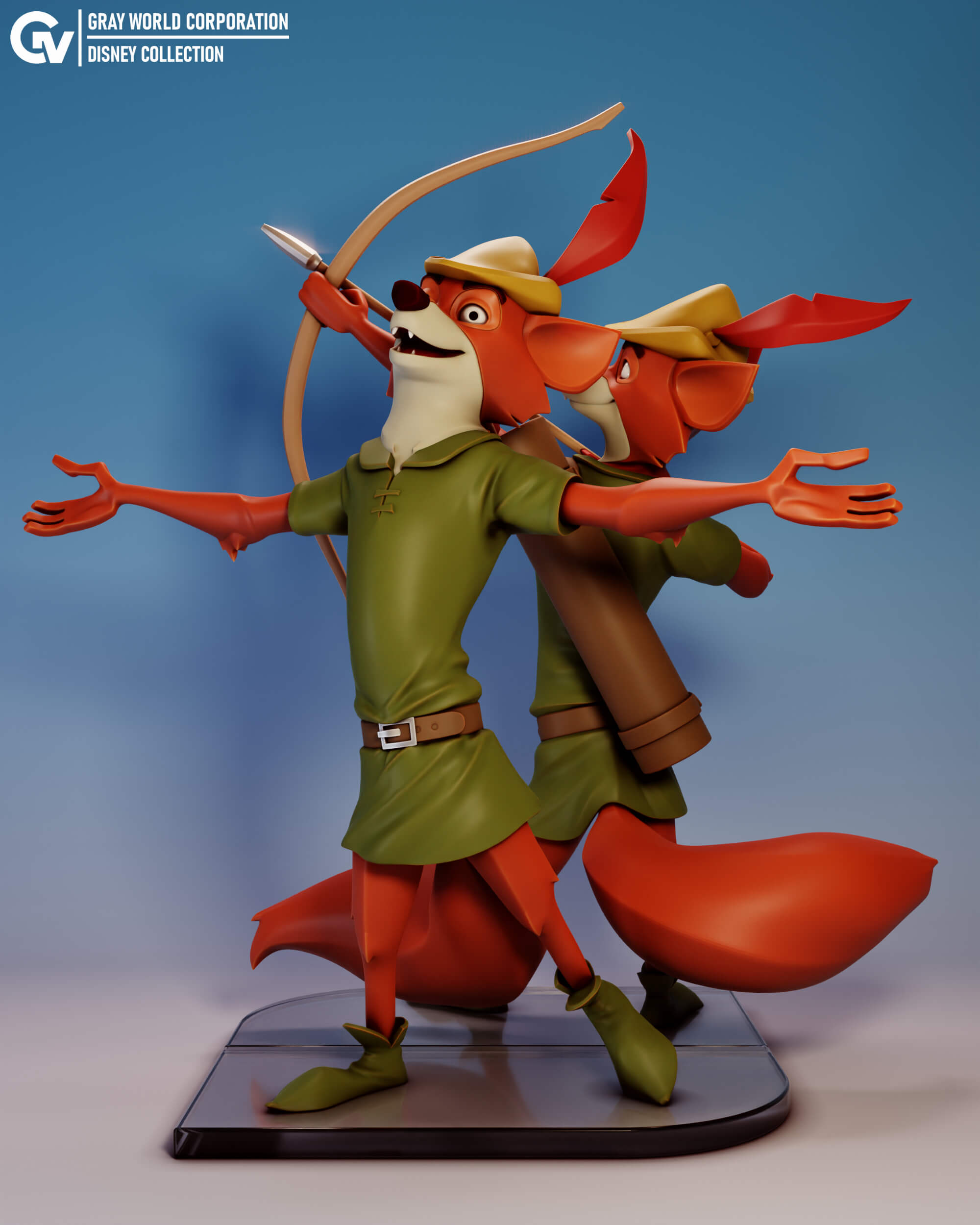 Disney's Robin Hood - Robin Hood 3D Model by Gray World Corporation