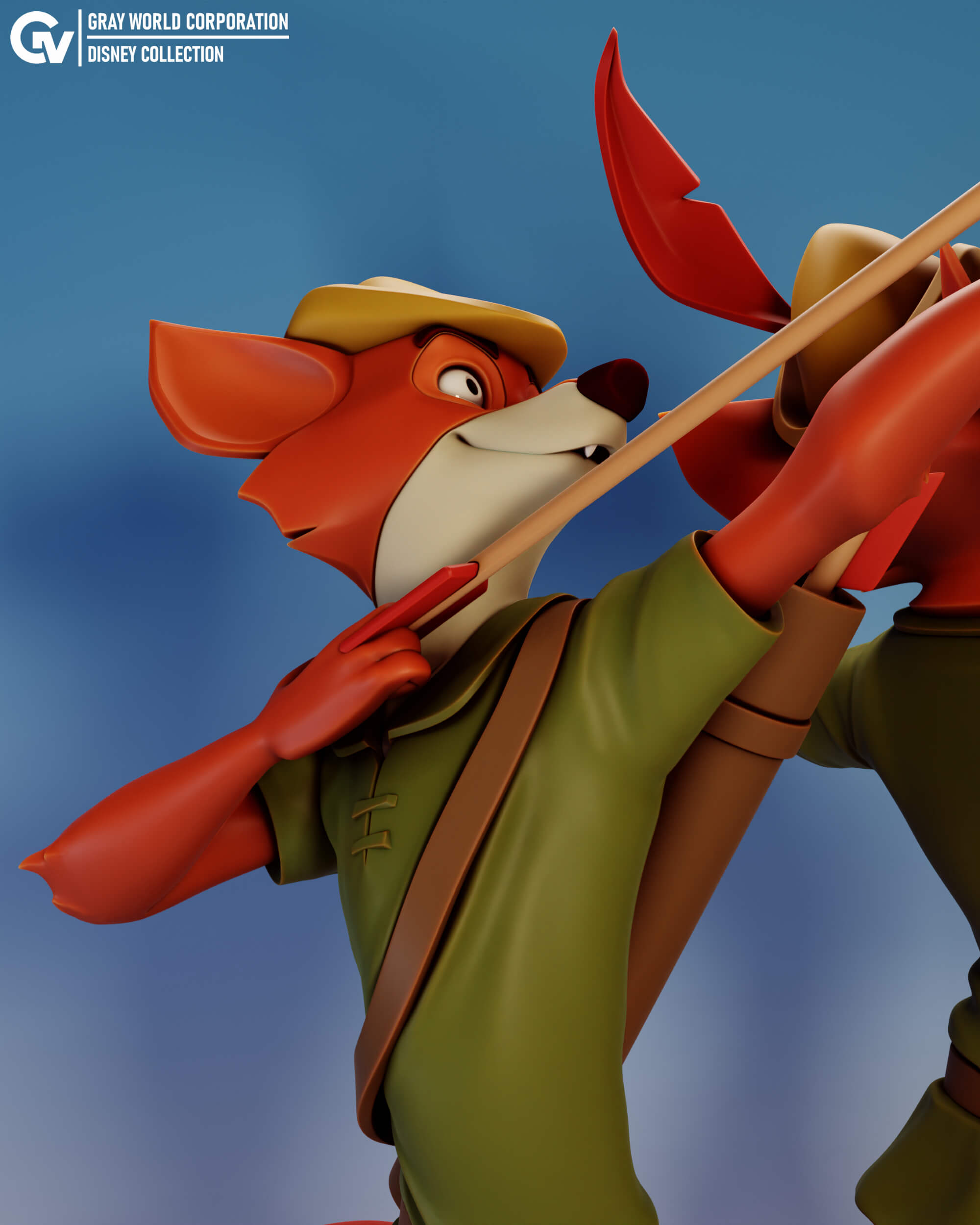 Disney's Robin Hood - Robin Hood 3D Print Model by Gray World Corporation