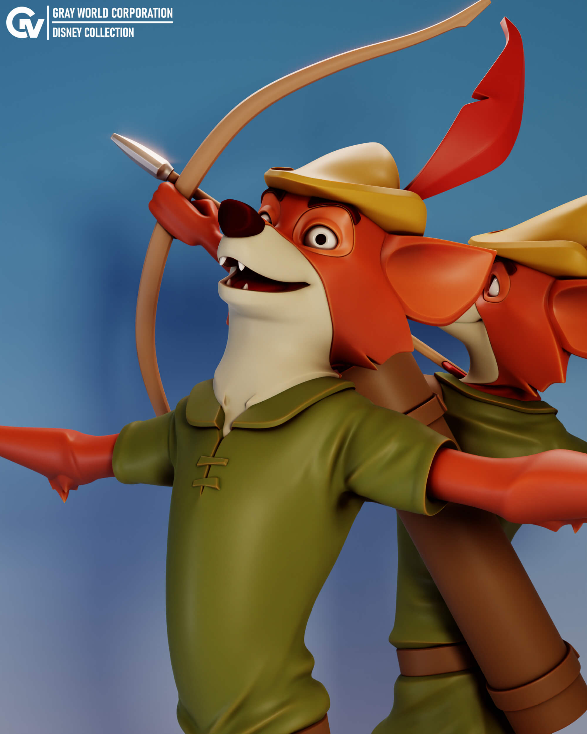 Disney's Robin Hood - Robin Hood 3D Model by Gray World Corporation