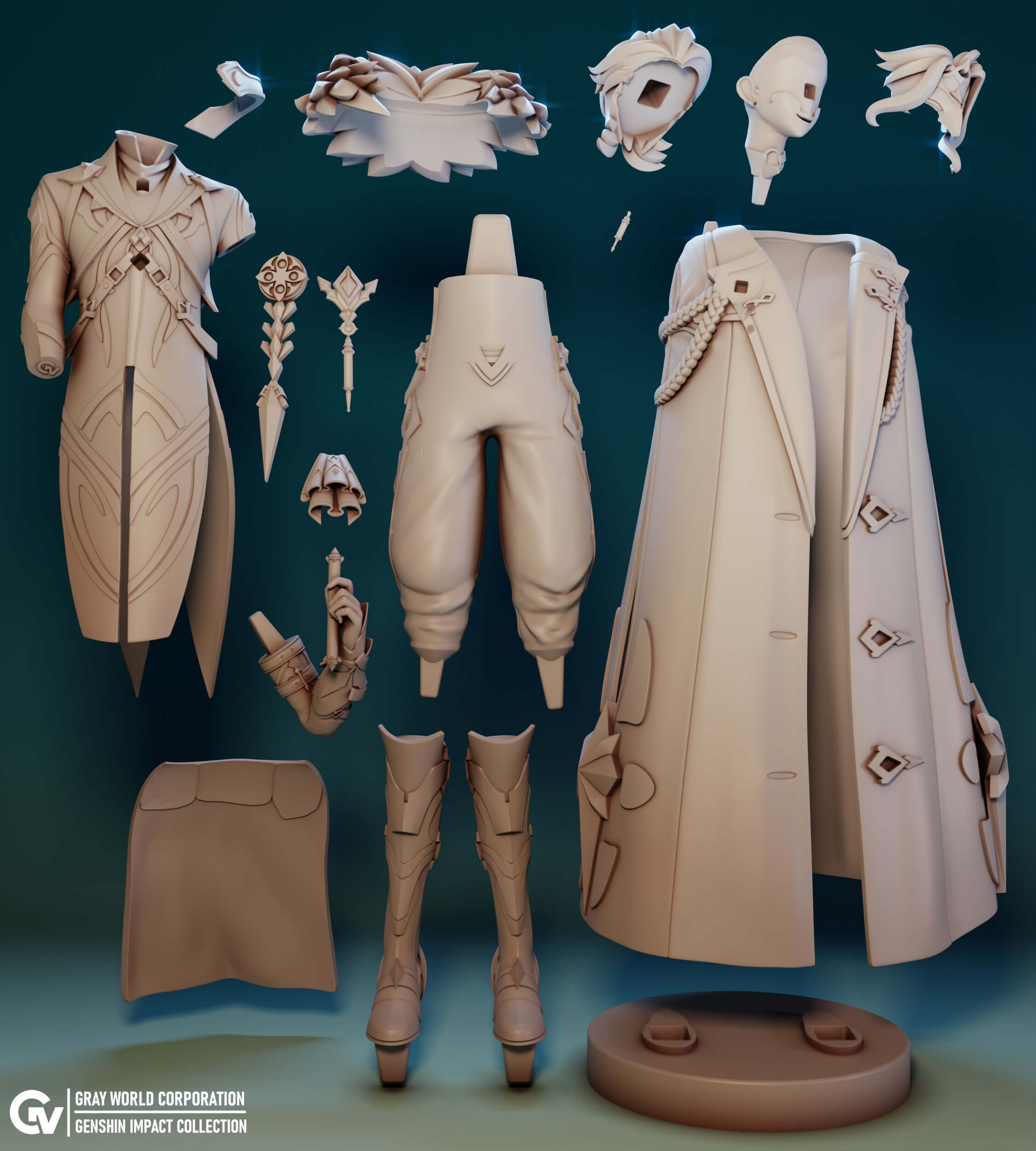 Dottore 2 - Genshin Impact 3D Print Model by Gray World Corporation