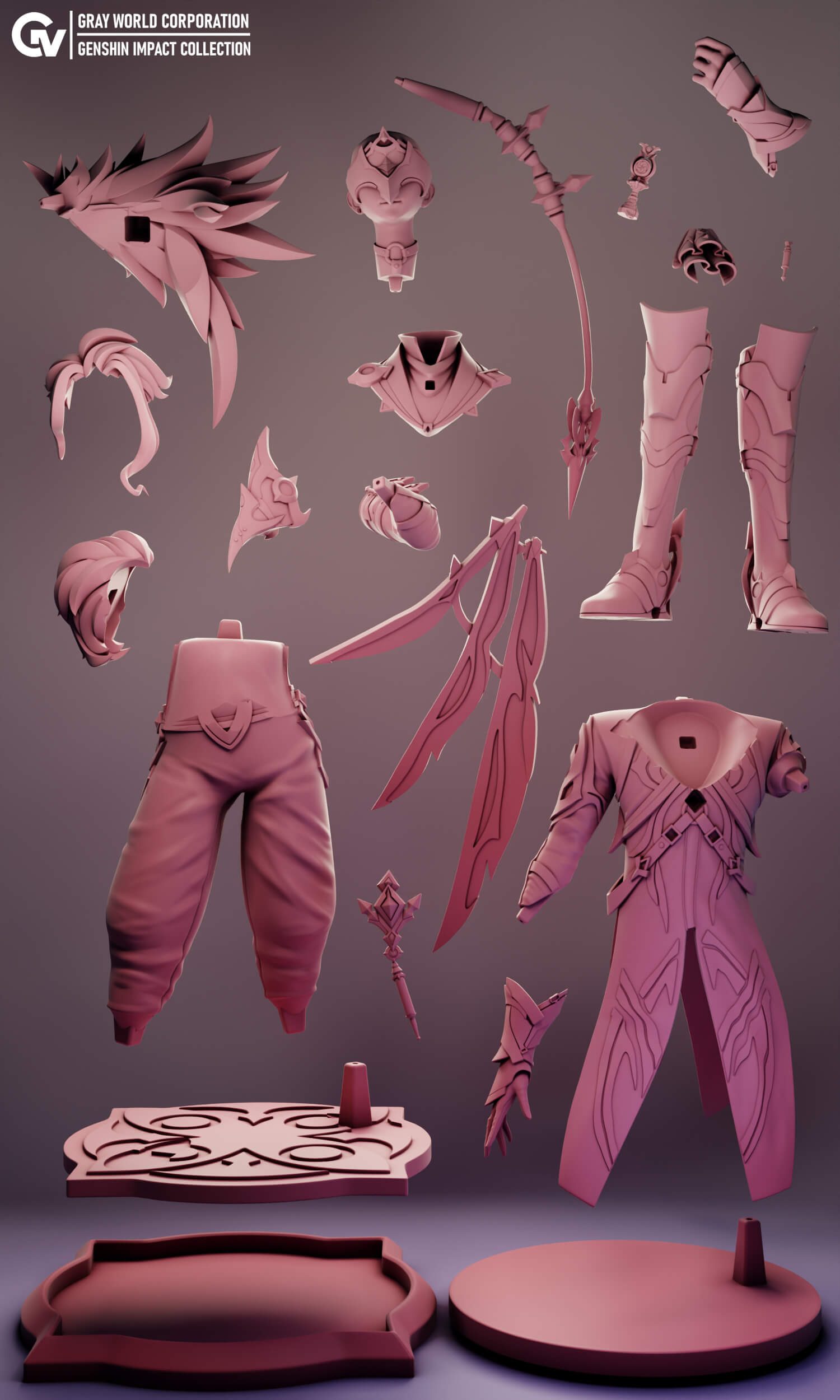 Dottore 3 - Genshin Impact 3D Model by Gray World Corporation