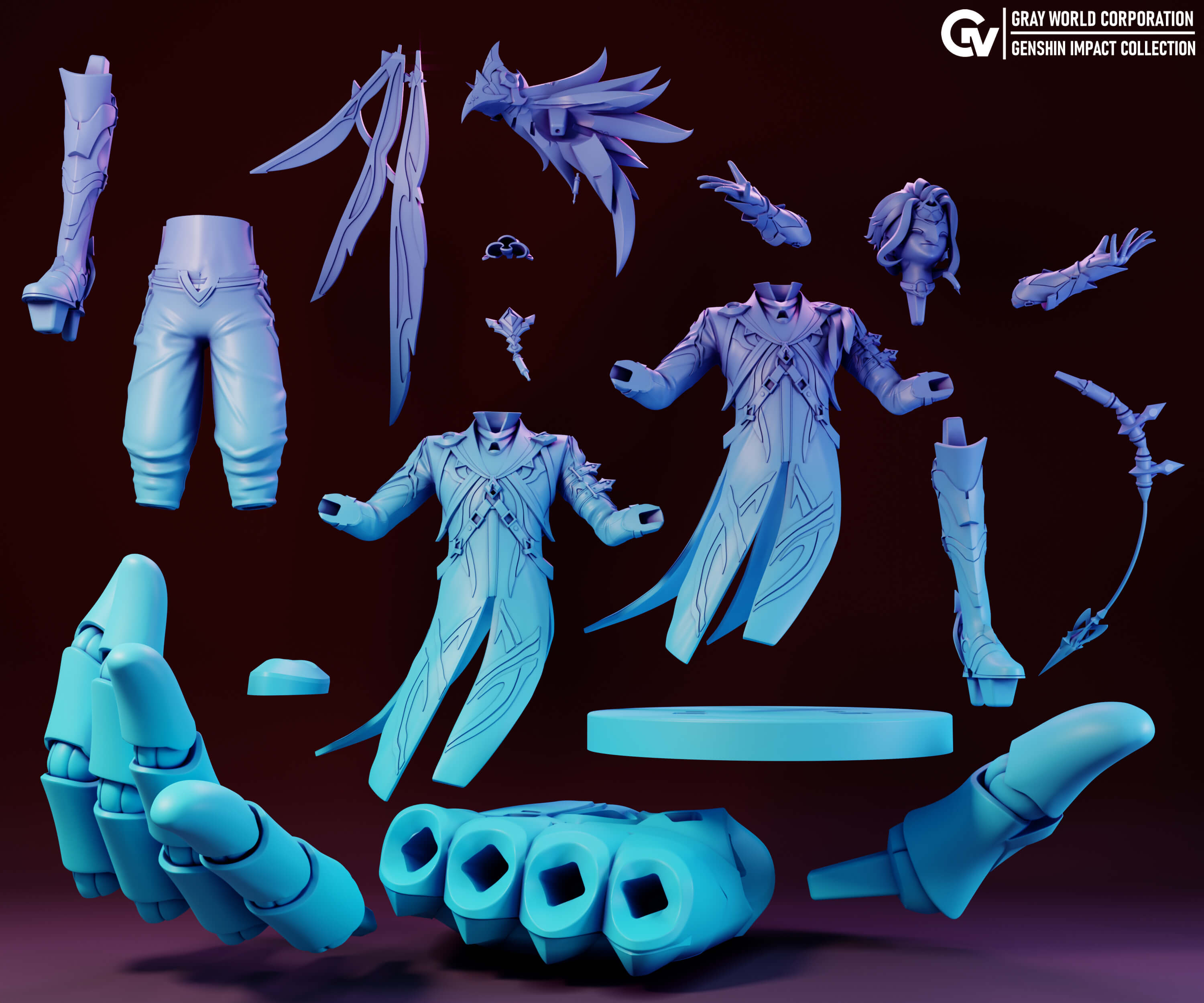 Dottore - Genshin Impact 3D Model by Gray World Corporation