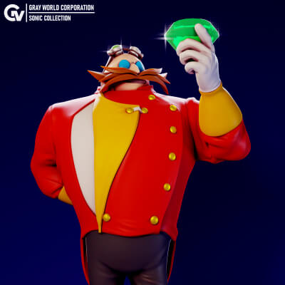 Eggman Boom - Sonic The Hedgehog 3D Model by Gray World Corporation