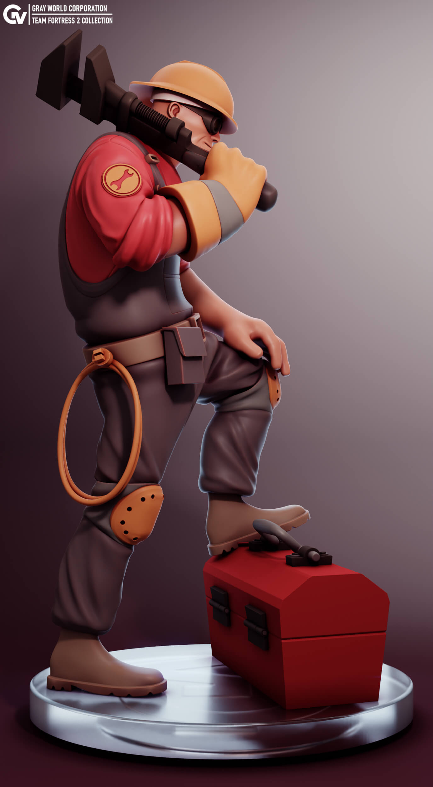Egineer - Team Fortress 2 3D Print Model by Gray World Corporation
