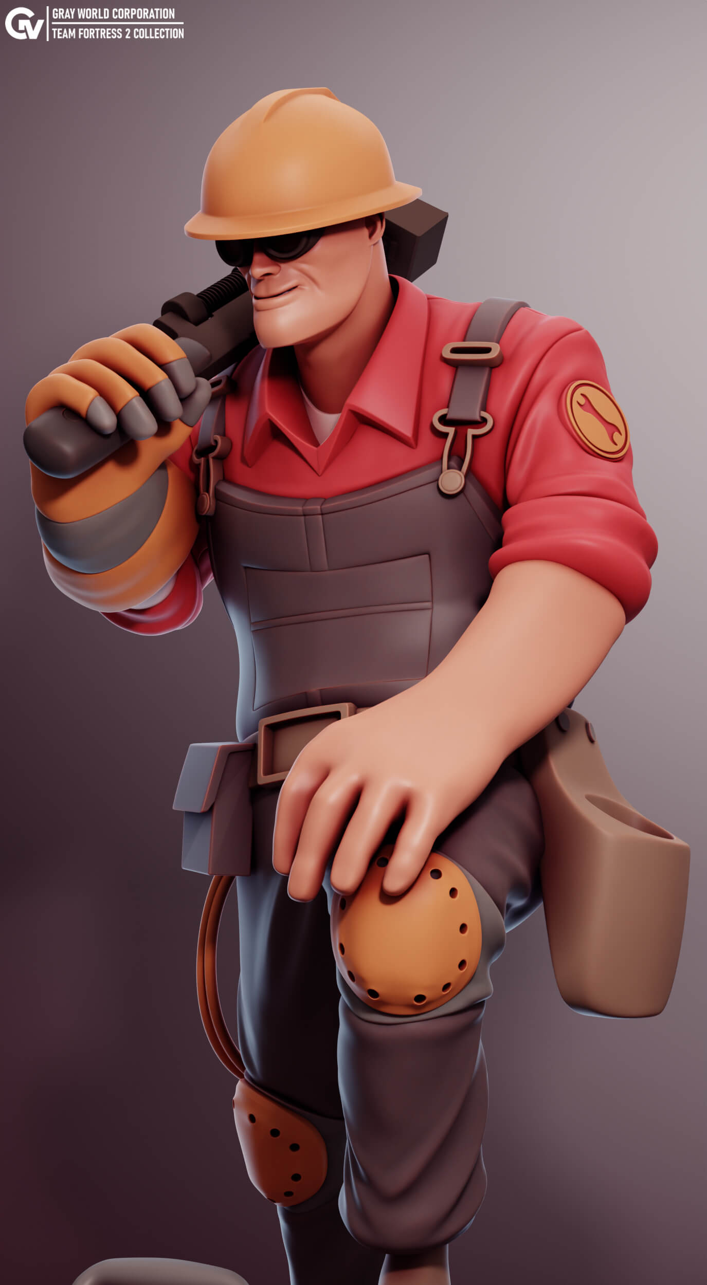 Egineer - Team Fortress 2 3D Model by Gray World Corporation