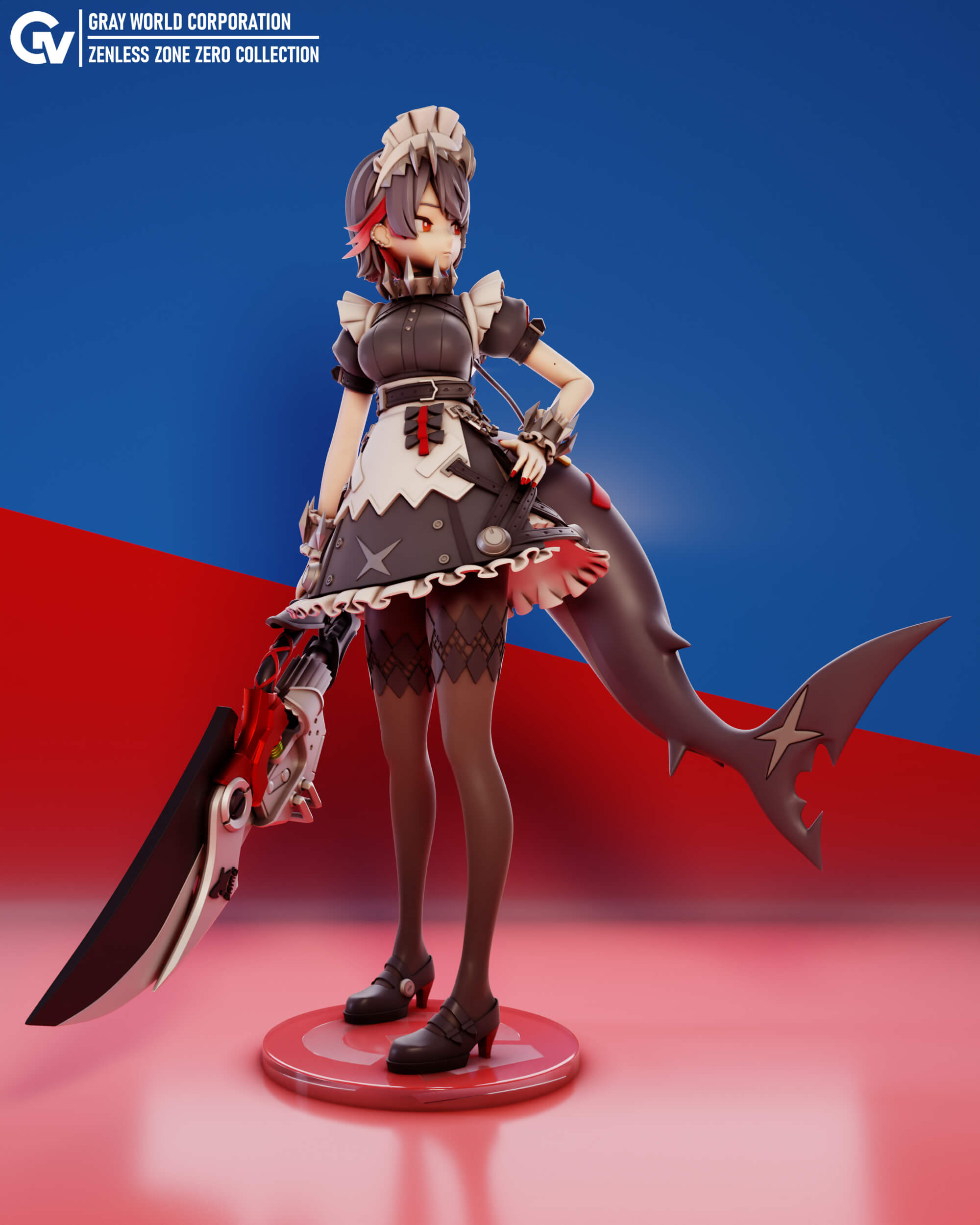 Ellen Joe - Zenless Zone Zero 3D Model by Gray World Corporation