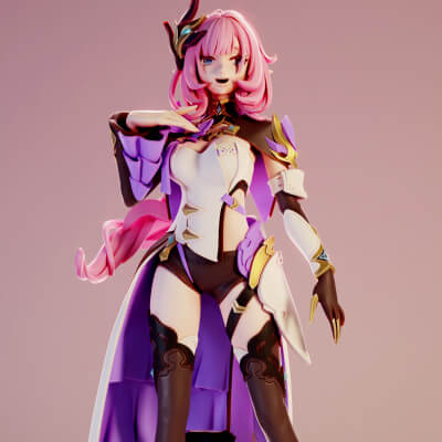 Elysia - Honkai Impact 3rd 3D Model by Gray World Corporation