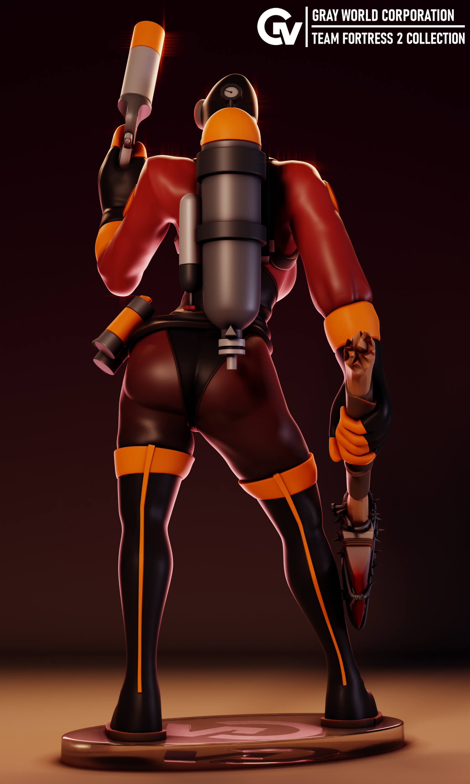 Fem Pyro - Team Fortress 2 3D Model by Gray World Corporation