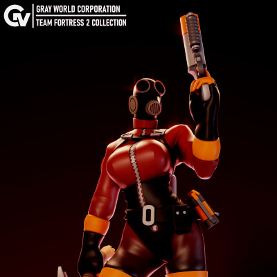 Fem Pyro - Team Fortress 2 3D Model by Gray World Corporation