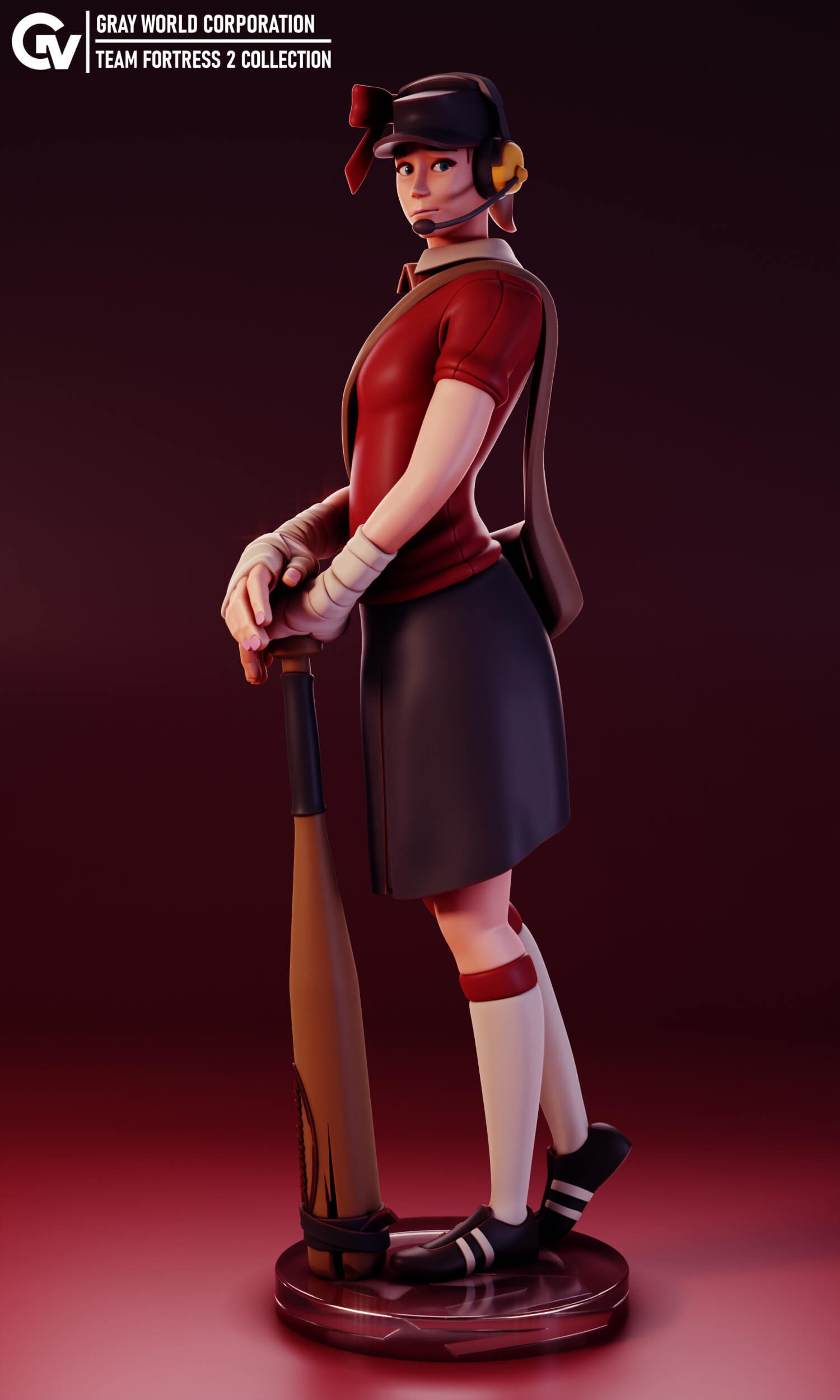 Fem Scout - Team Fortress 2 3D Model by Gray World Corporation