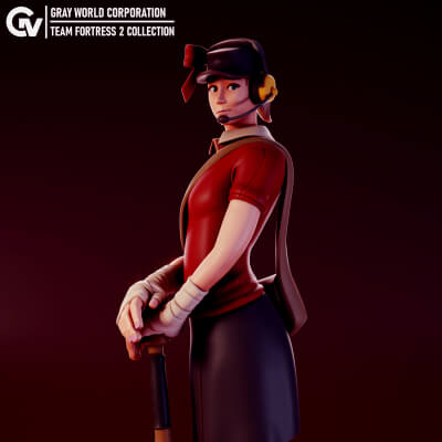 Fem Scout - Team Fortress 2 3D Model by Gray World Corporation