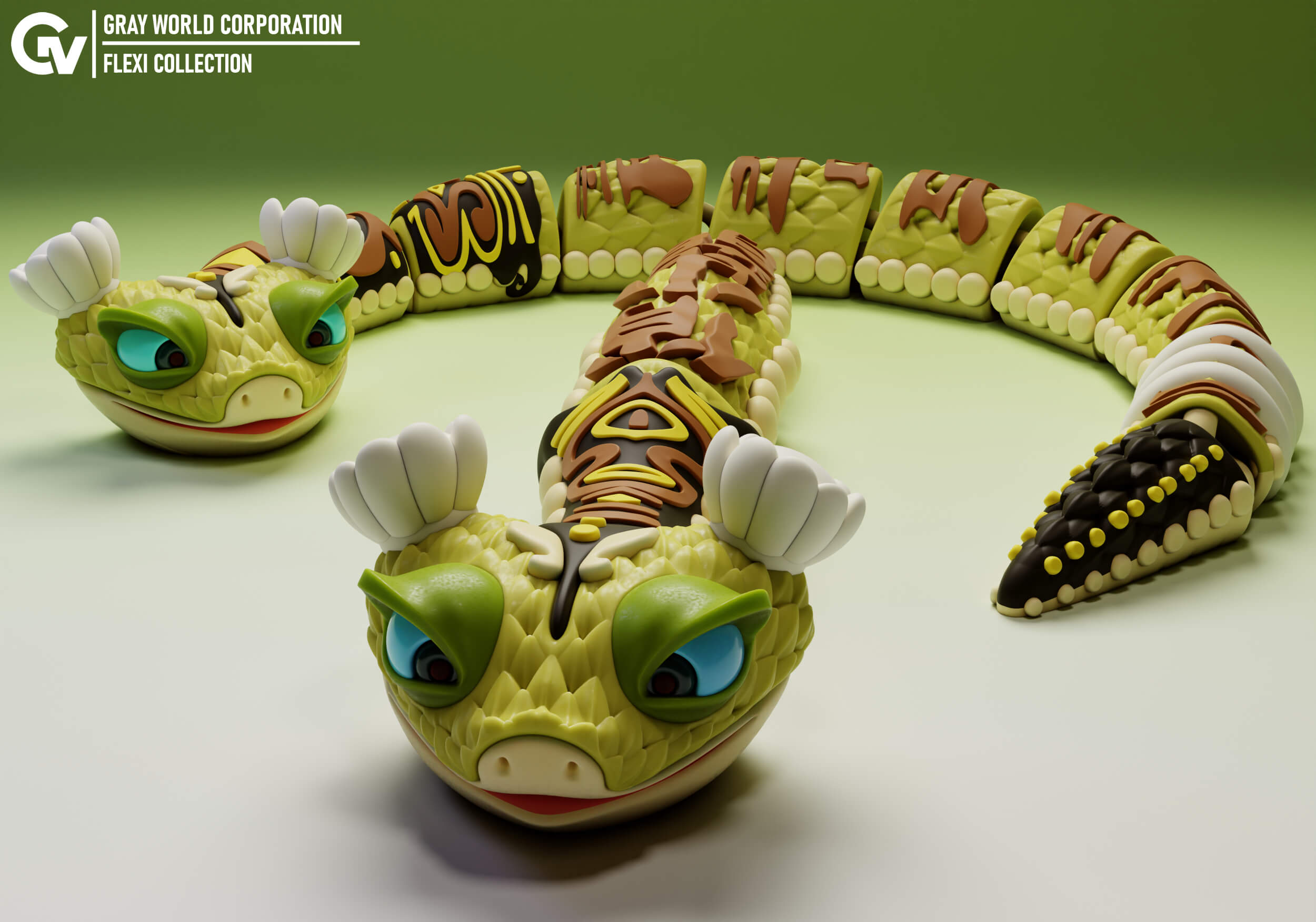 Flexi Master Viper - Kung Fu Panda 3D Model by Gray World Corporation