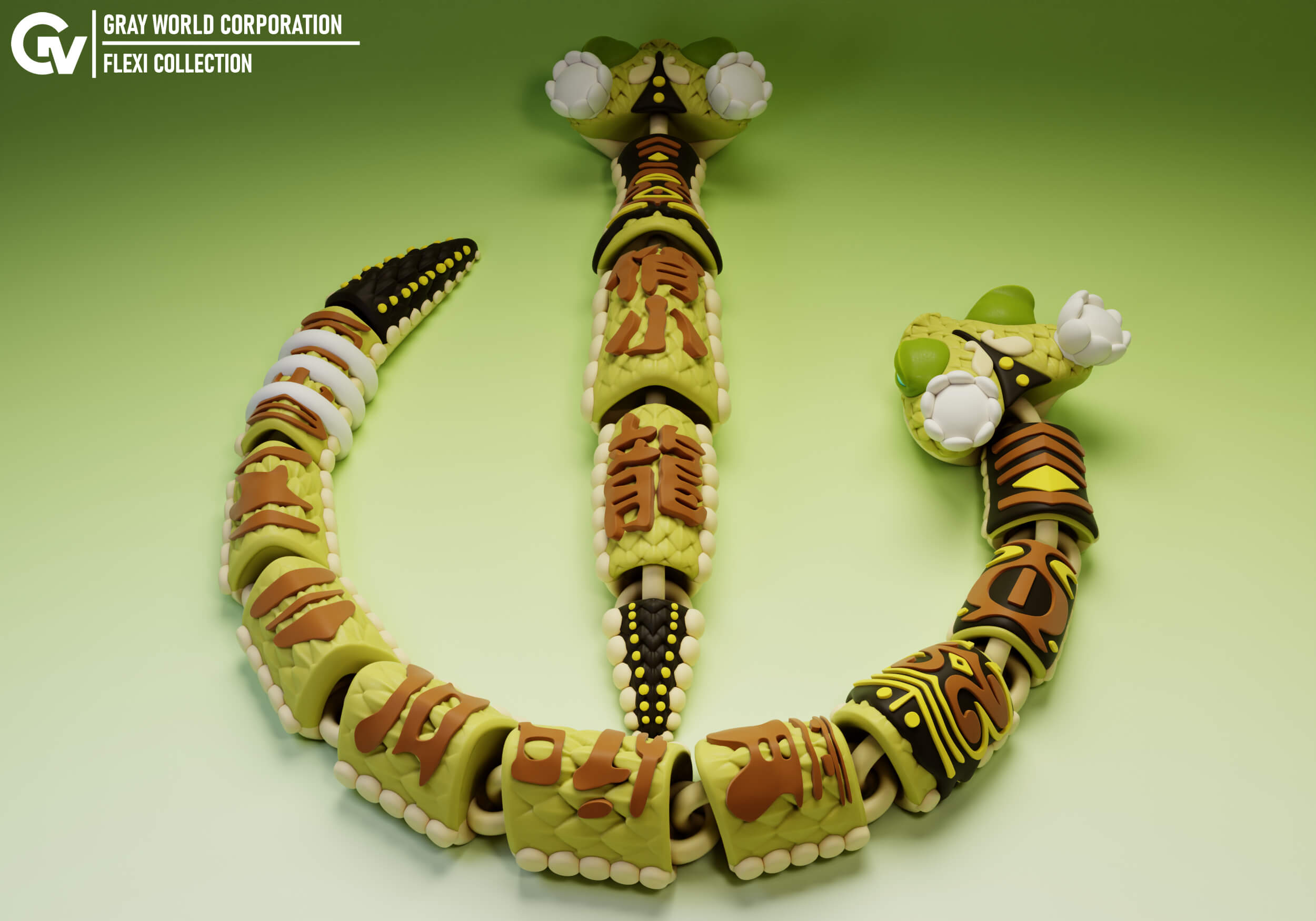 Flexi Master Viper - Kung Fu Panda 3D Model by Gray World Corporation