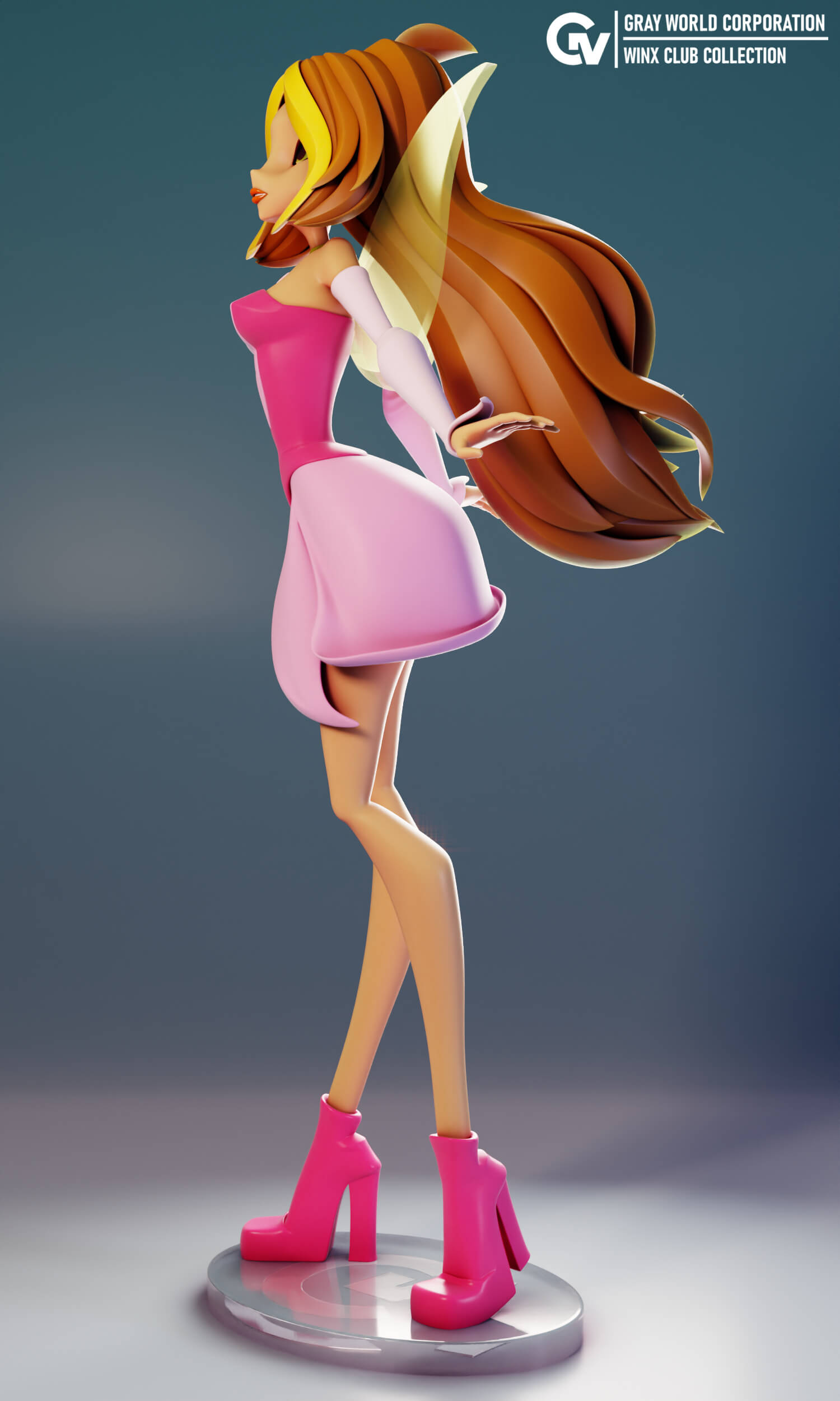 Flora Fairy Form - Winx Club 3D Model by Gray World Corporation
