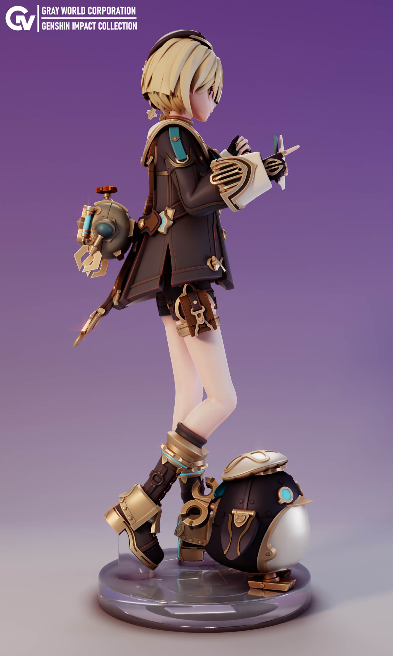 Freminet - Genshin Impact 3D Model by Gray World Corporation