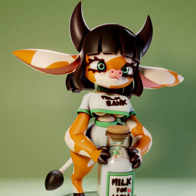 Gray World Corporation | Print Ready 3D Models | Cows