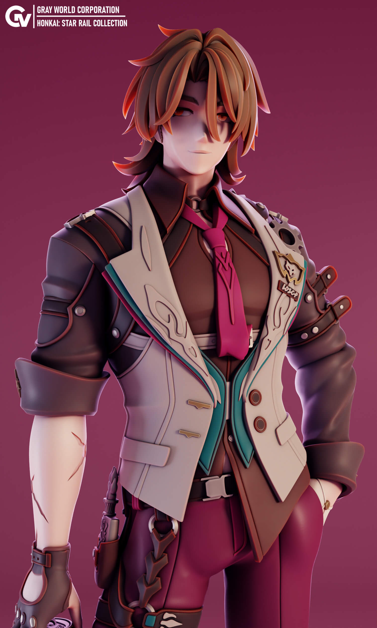 Gallagher - Honkai: Star Rail 3D Model by Gray World Corporation