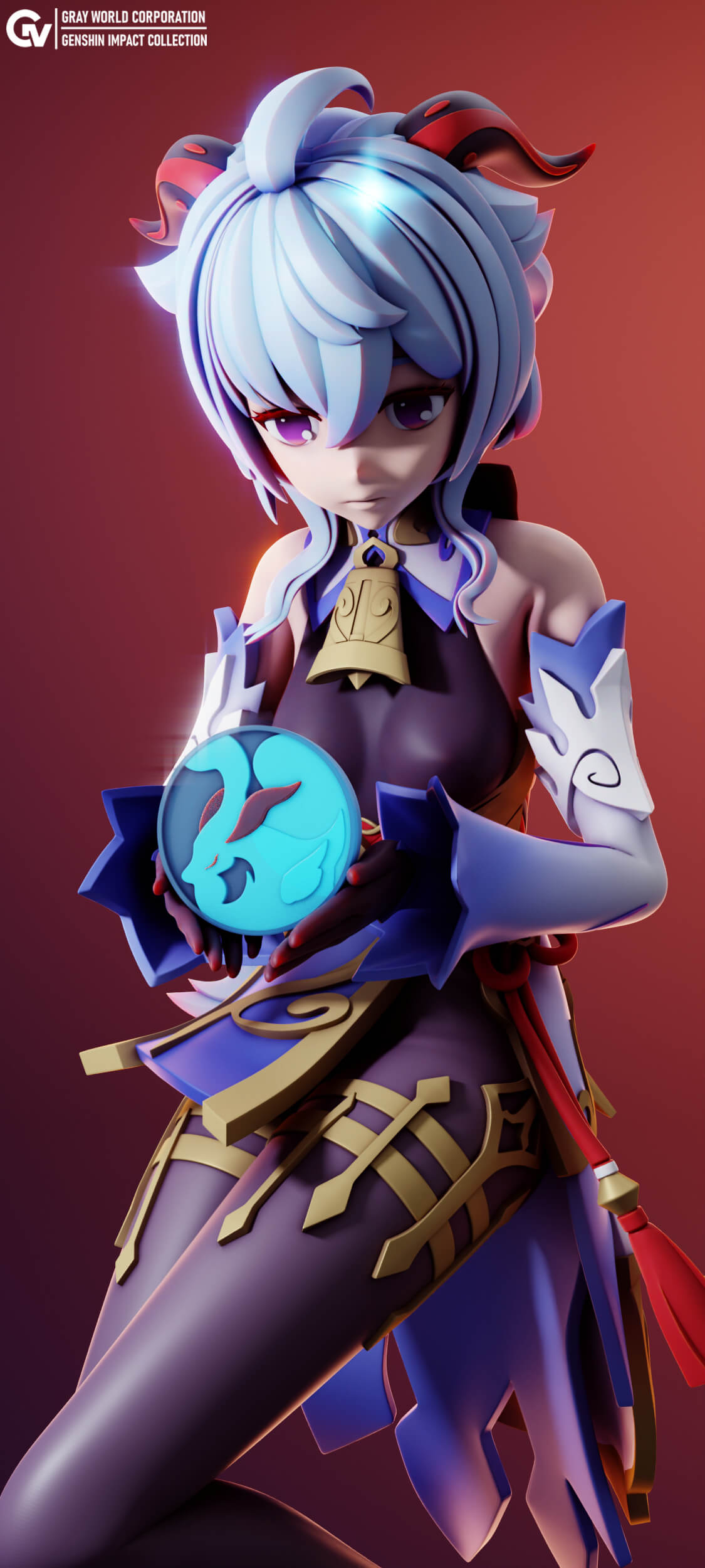 Gan Yu - Genshin Impact 3D Model by Gray World Corporation