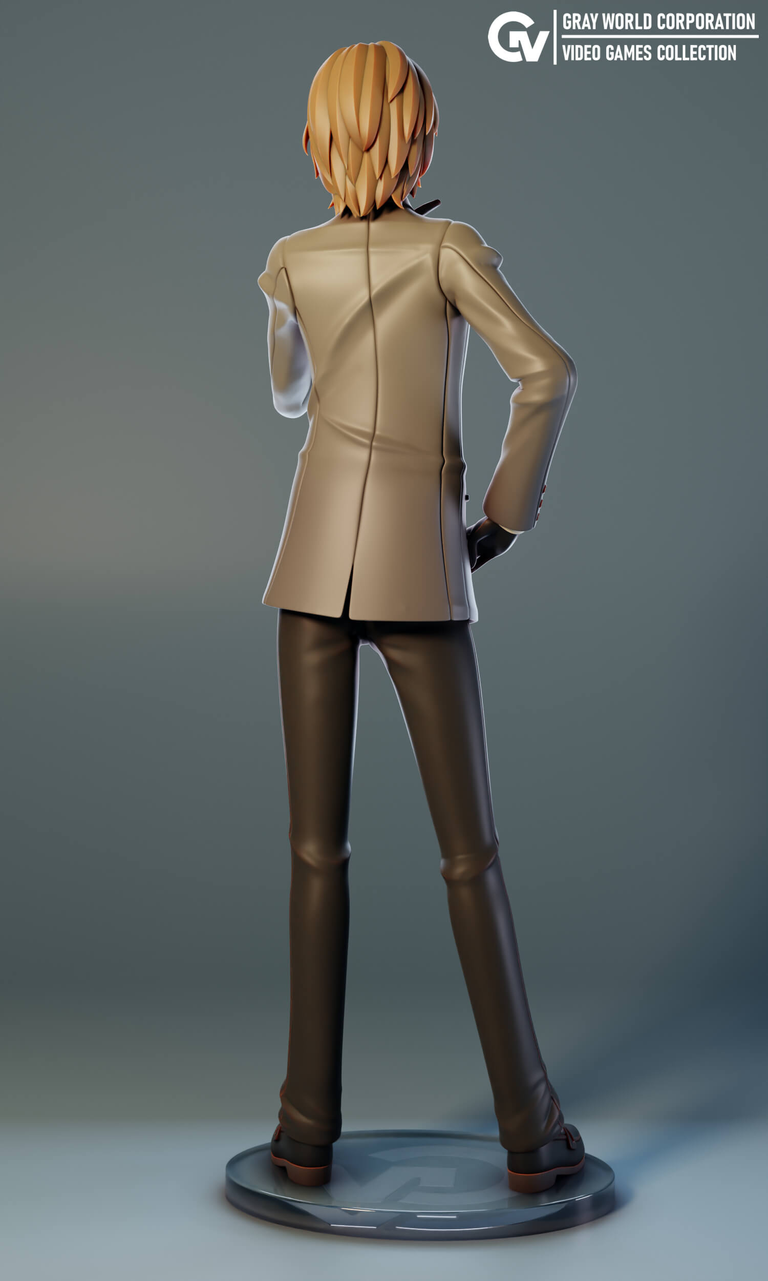 Goro Akechi - Persona 3D Print Model by Gray World Corporation