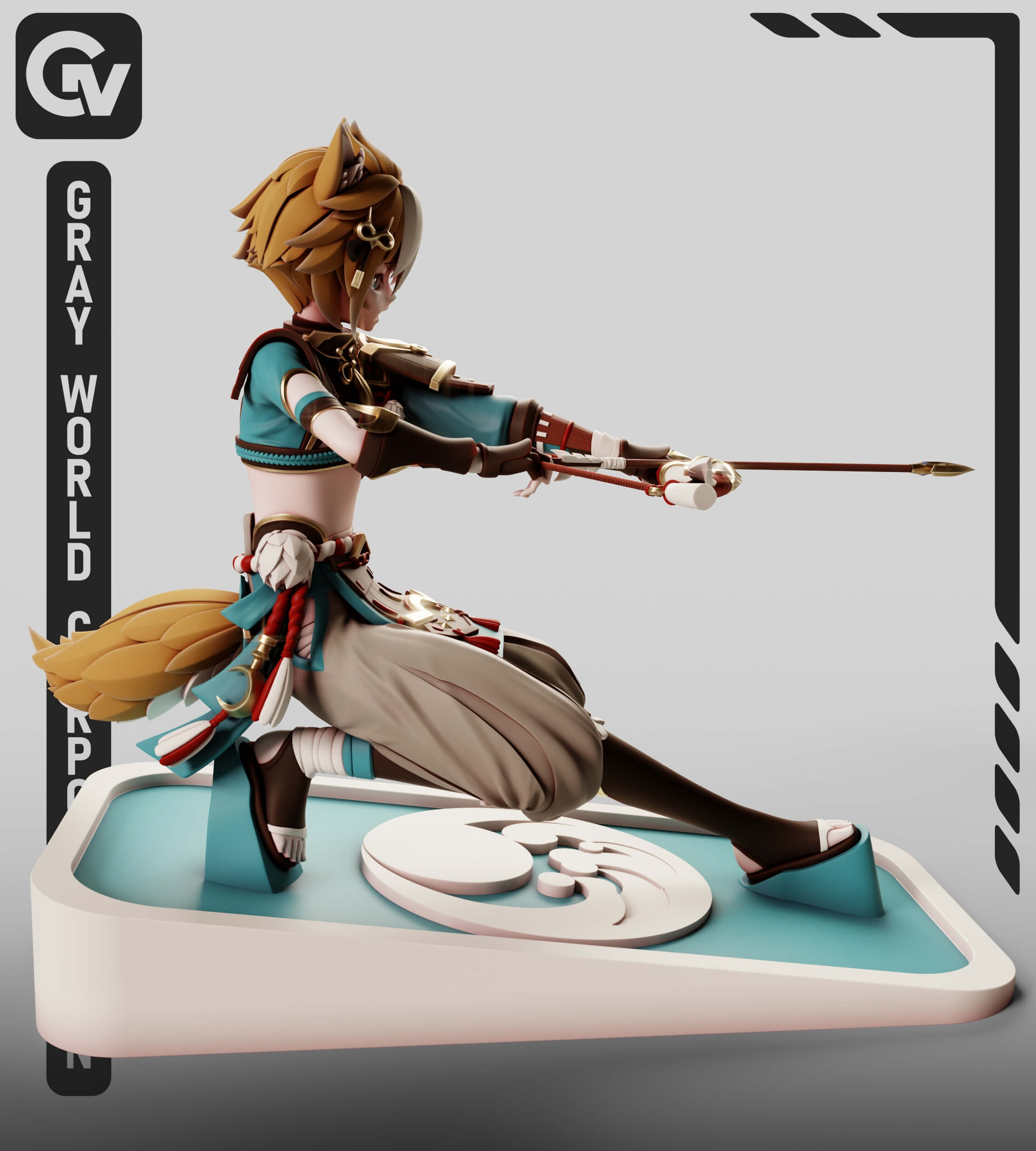 Gorou - Genshin Impact 3D Model by Gray World Corporation