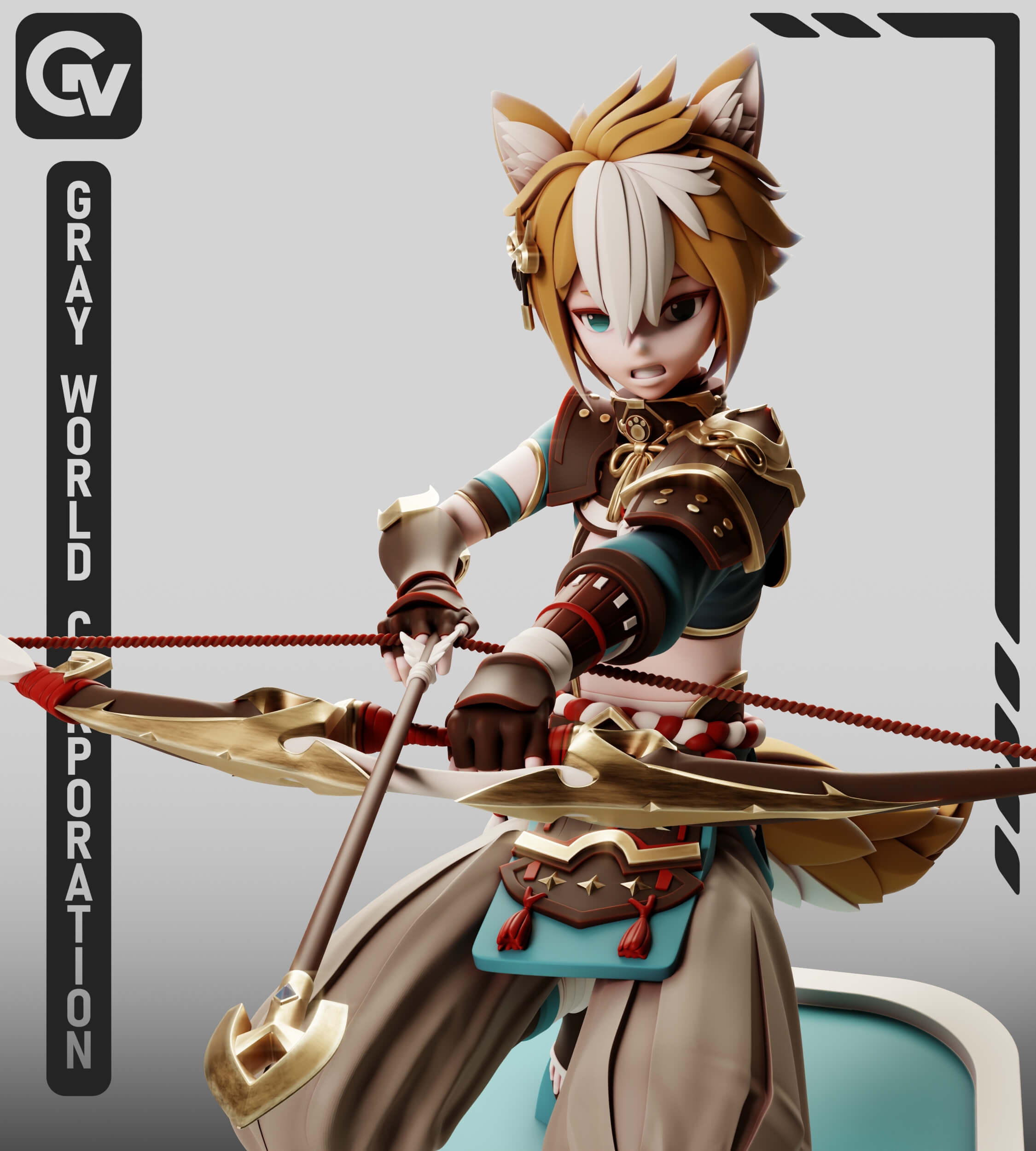Gorou - Genshin Impact 3D Print Model by Gray World Corporation