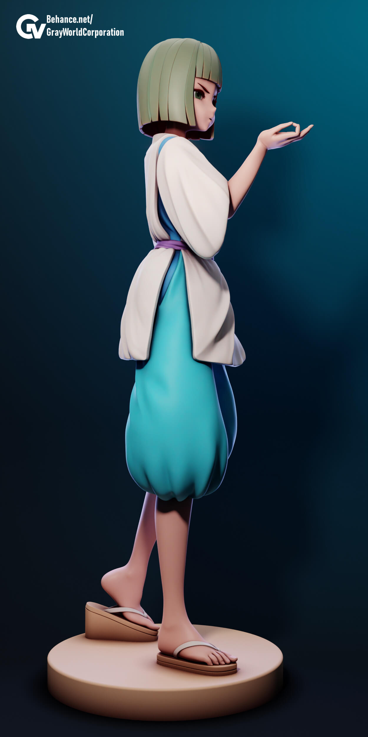 Haku - Spirited Away 3D Model by Gray World Corporation