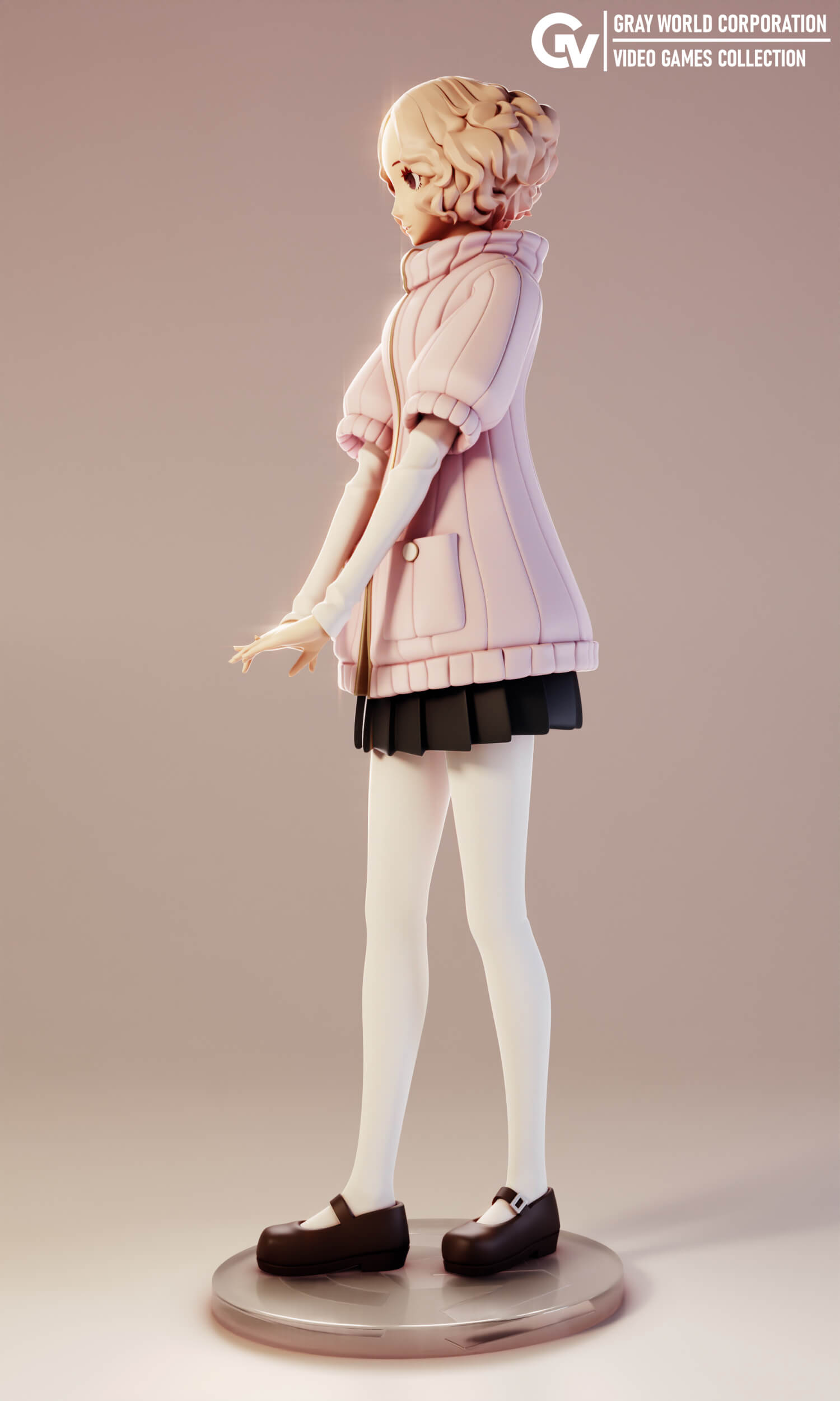 Haru Okumura - Persona 3D Print Model by Gray World Corporation