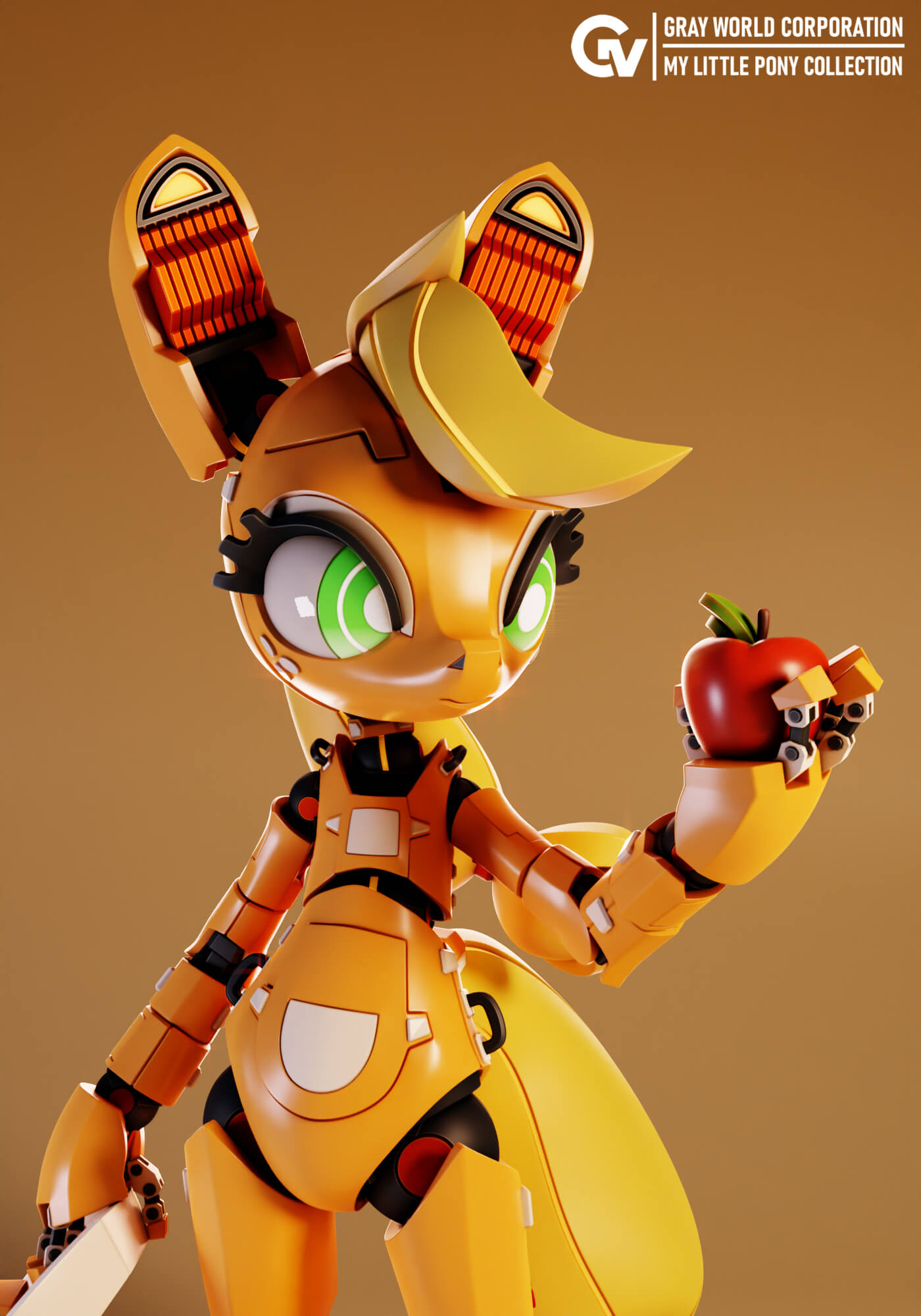 Harvest Bot "Apple J8" - My Little Pony 3D Model by Gray World Corporation