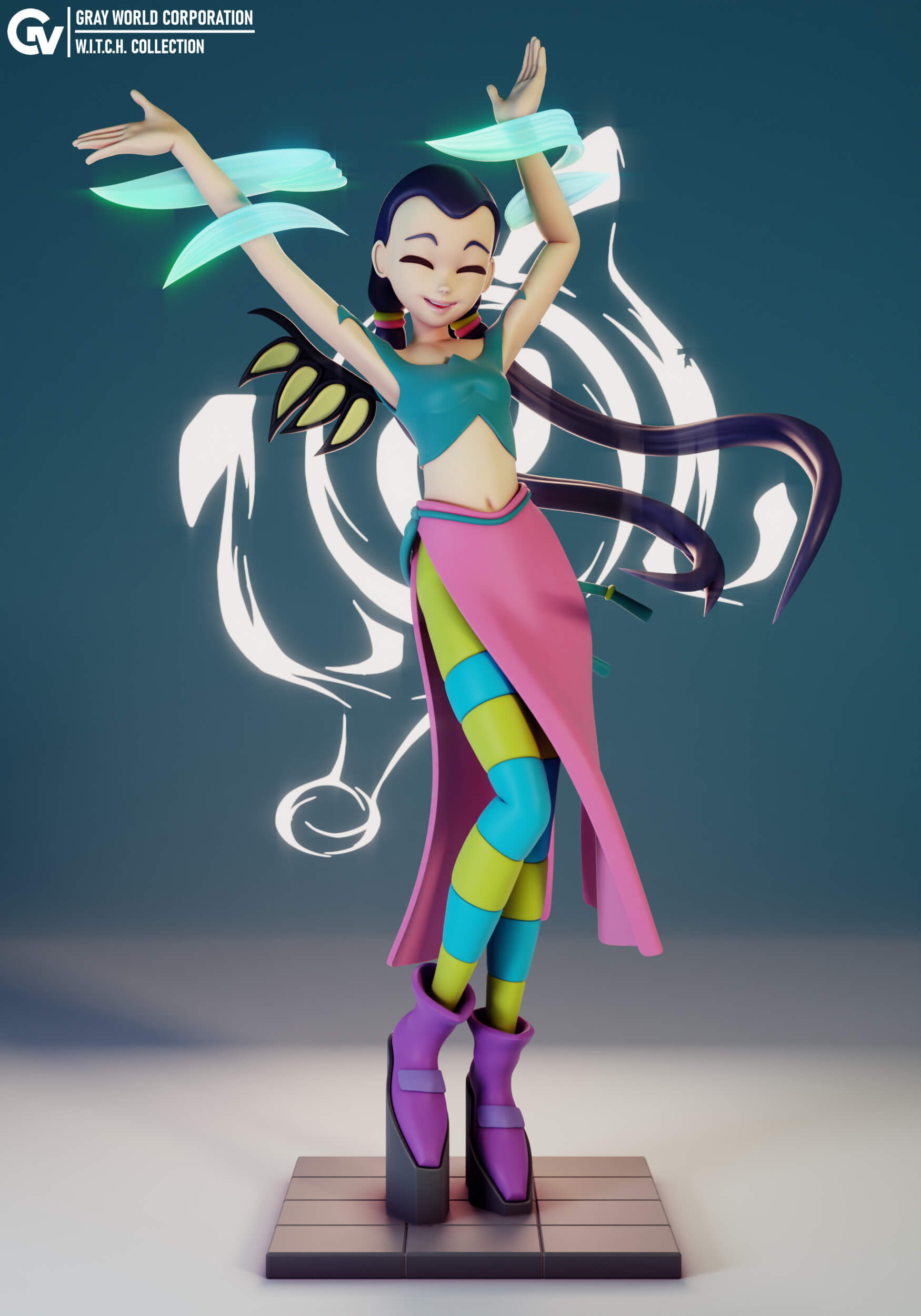 Hay Lin - W.i.t.c.h 3D Model by Gray World Corporation