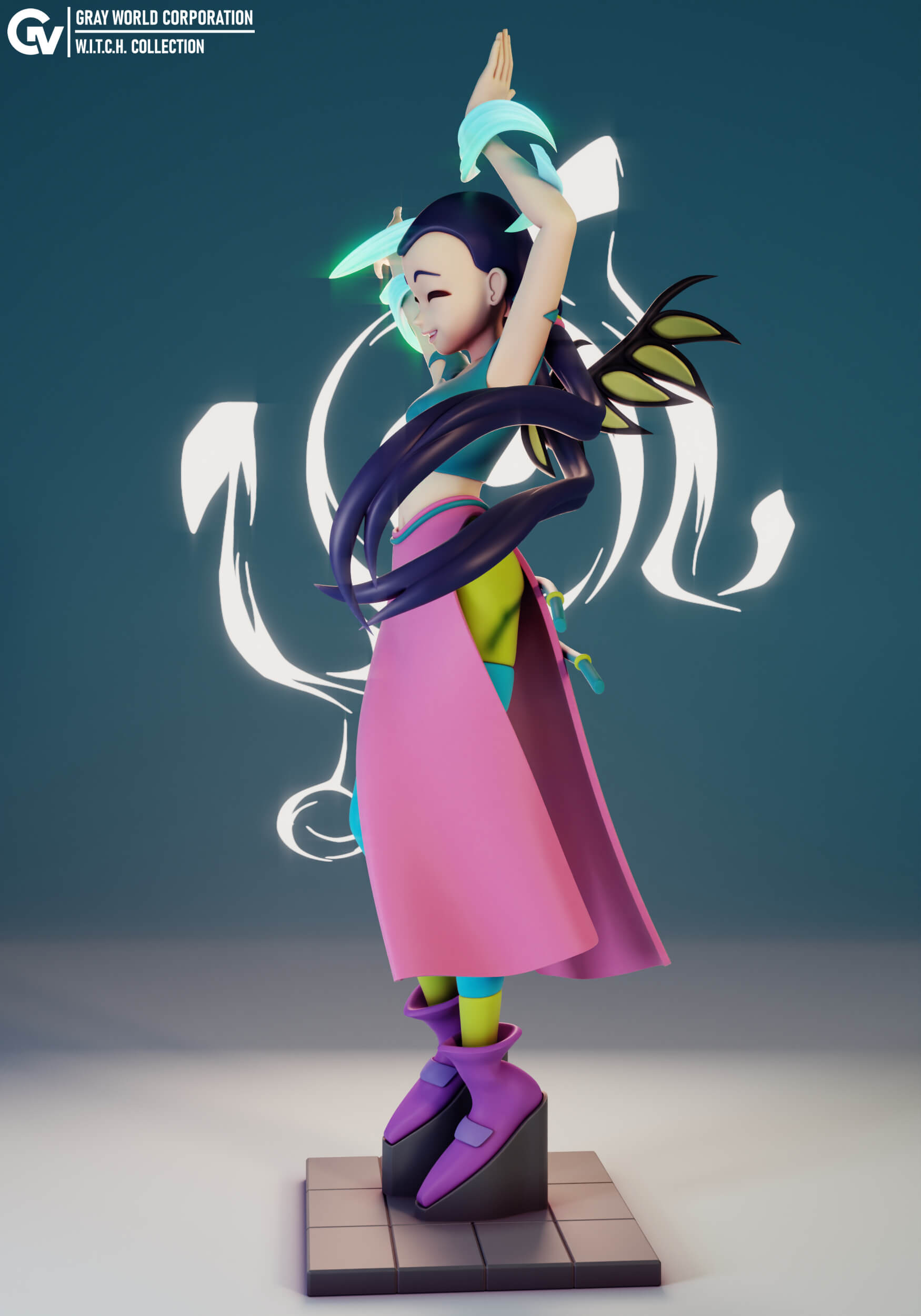 Hay Lin - W.i.t.c.h 3D Model by Gray World Corporation