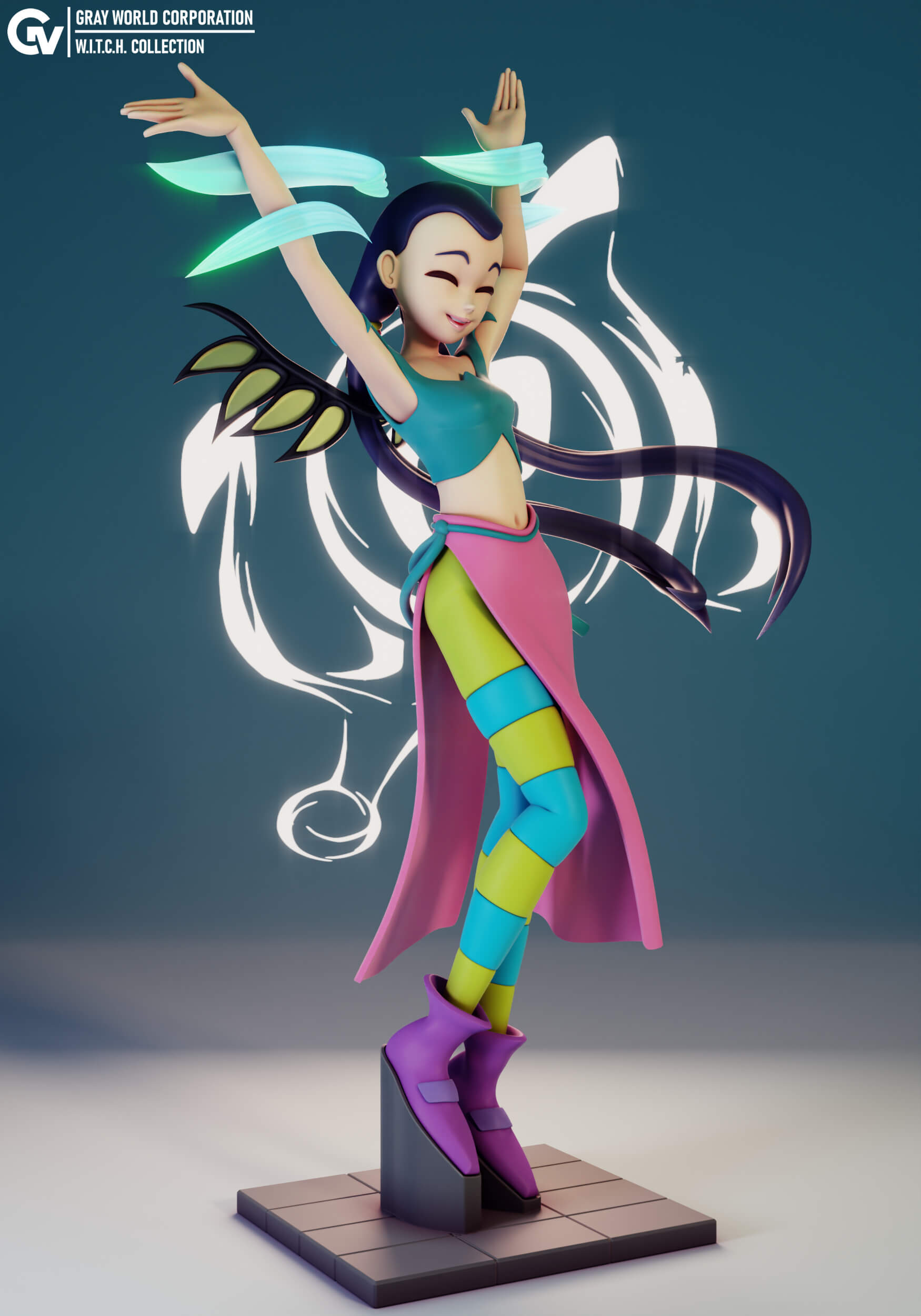 Hay Lin - W.i.t.c.h 3D Model by Gray World Corporation
