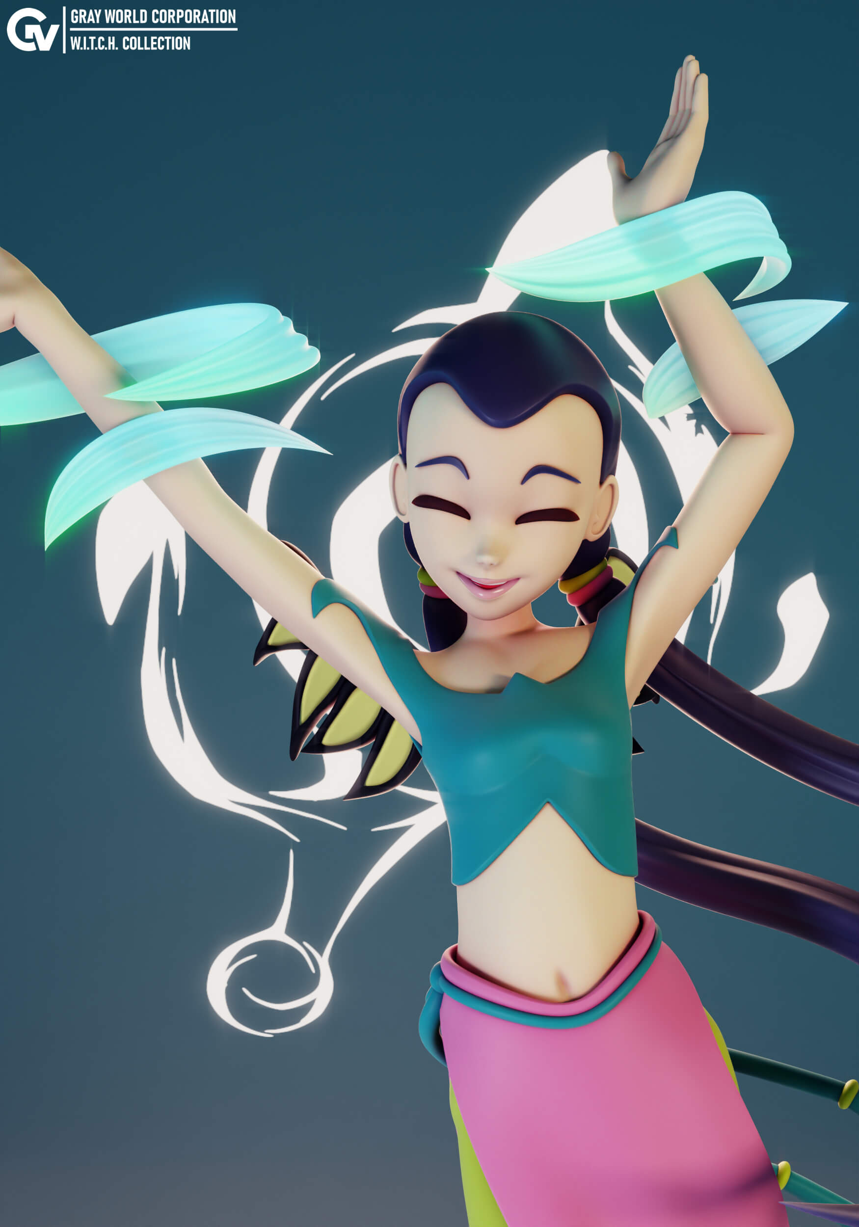 Hay Lin - W.i.t.c.h 3D Model by Gray World Corporation