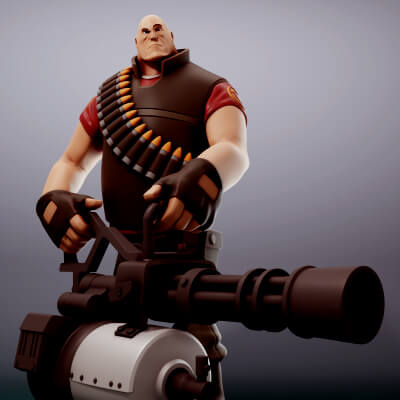 Heavy - Team Fortress 2 3D Model by Gray World Corporation