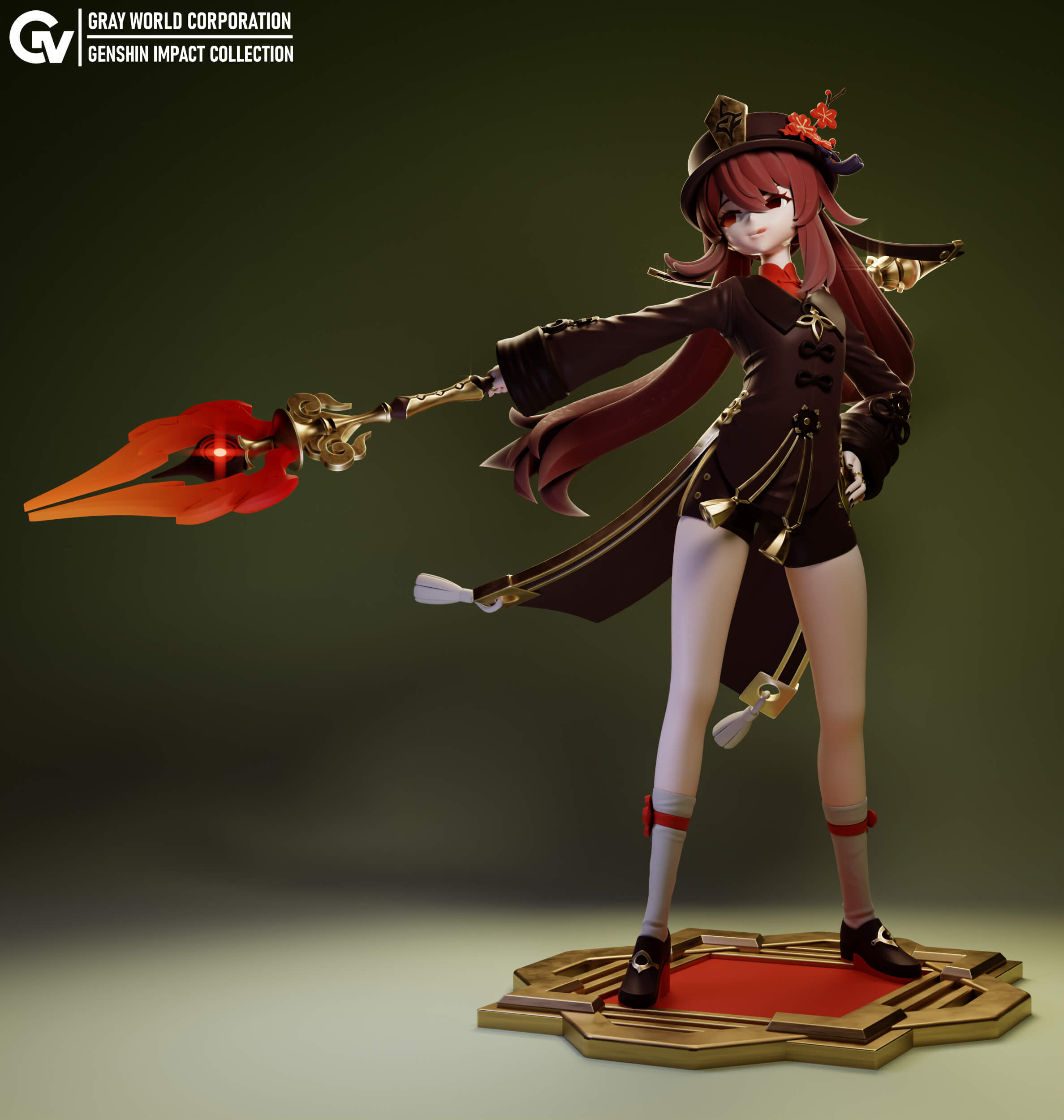 Hu Tao 2 - Genshin Impact 3D Model by Gray World Corporation