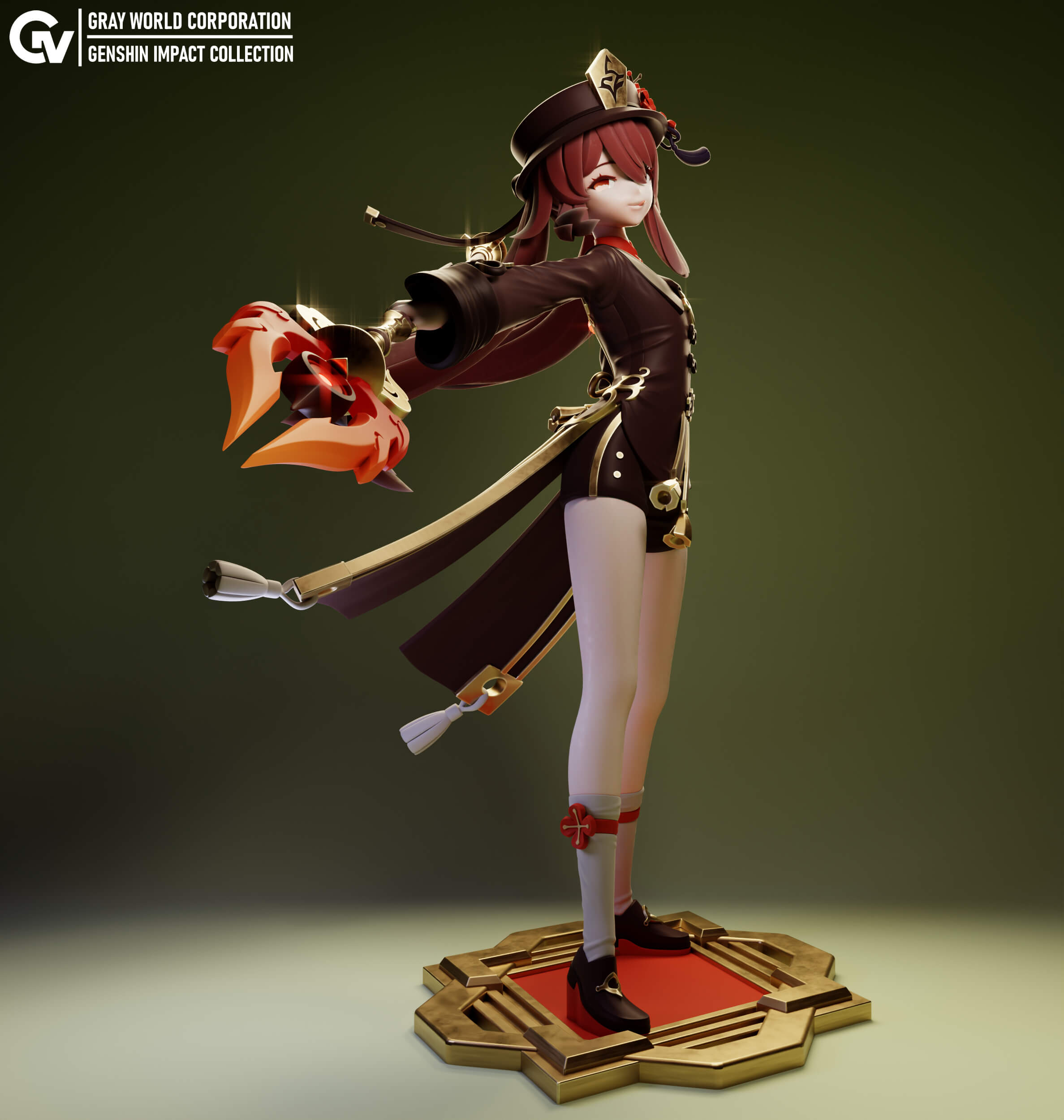 Hu Tao 2 - Genshin Impact 3D Model by Gray World Corporation
