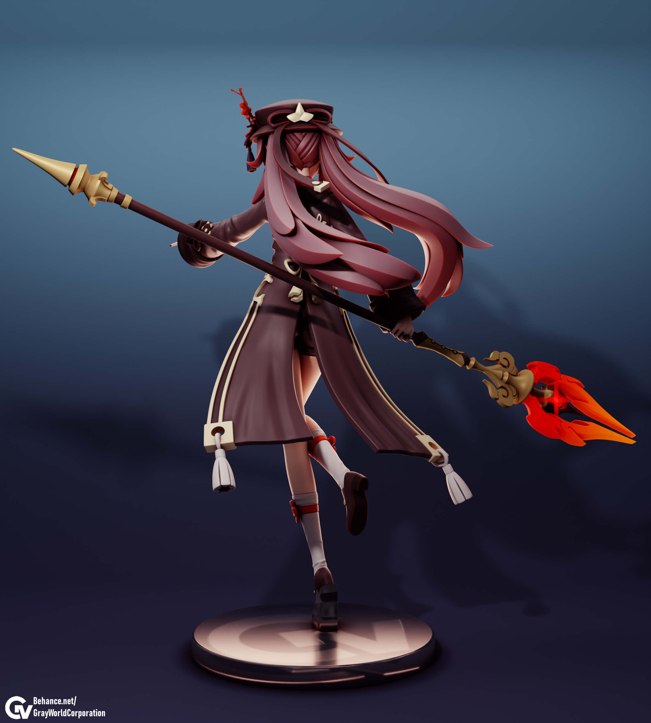 Hu Tao - Genshin Impact 3D Model by Gray World Corporation