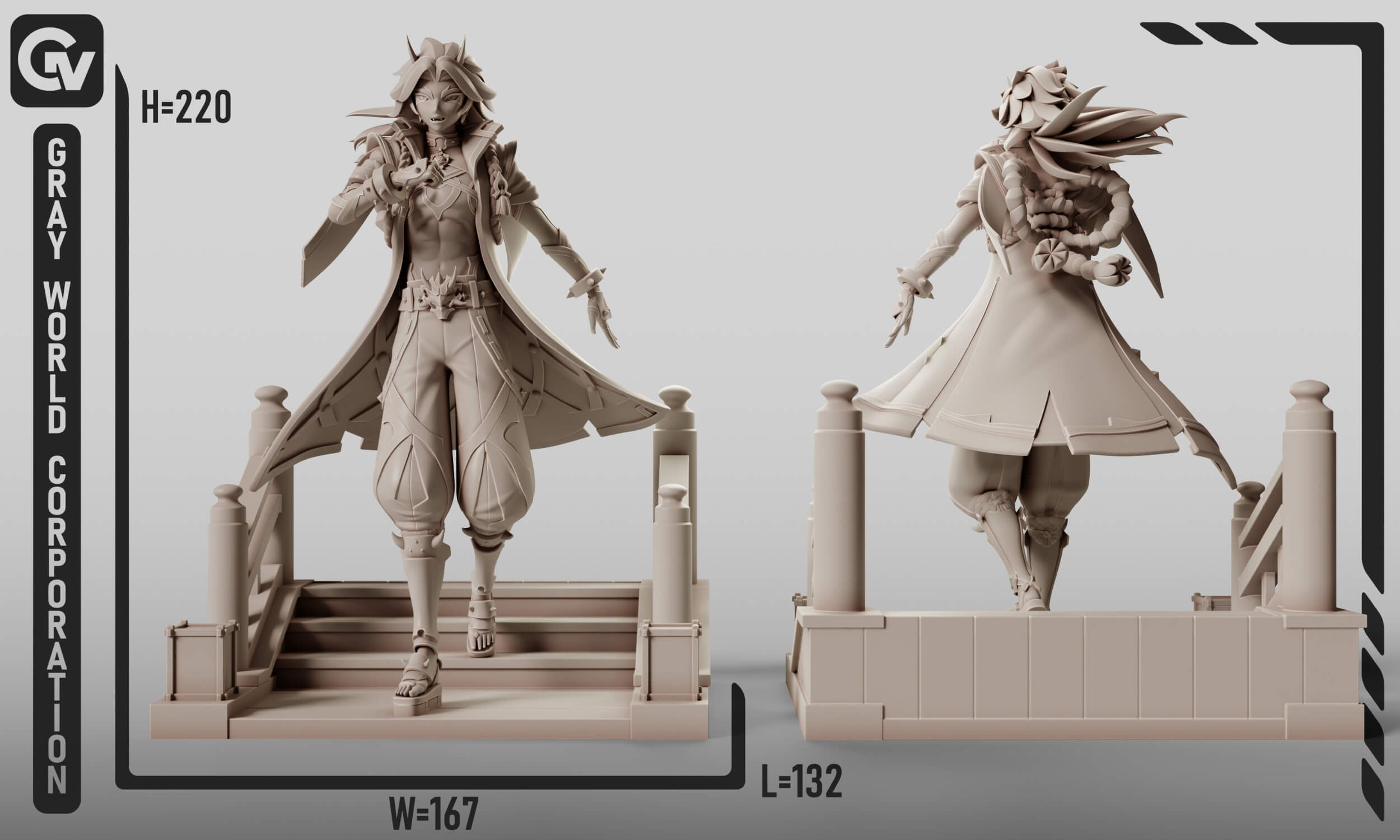 Itto - Genshin Impact 3D Model by Gray World Corporation