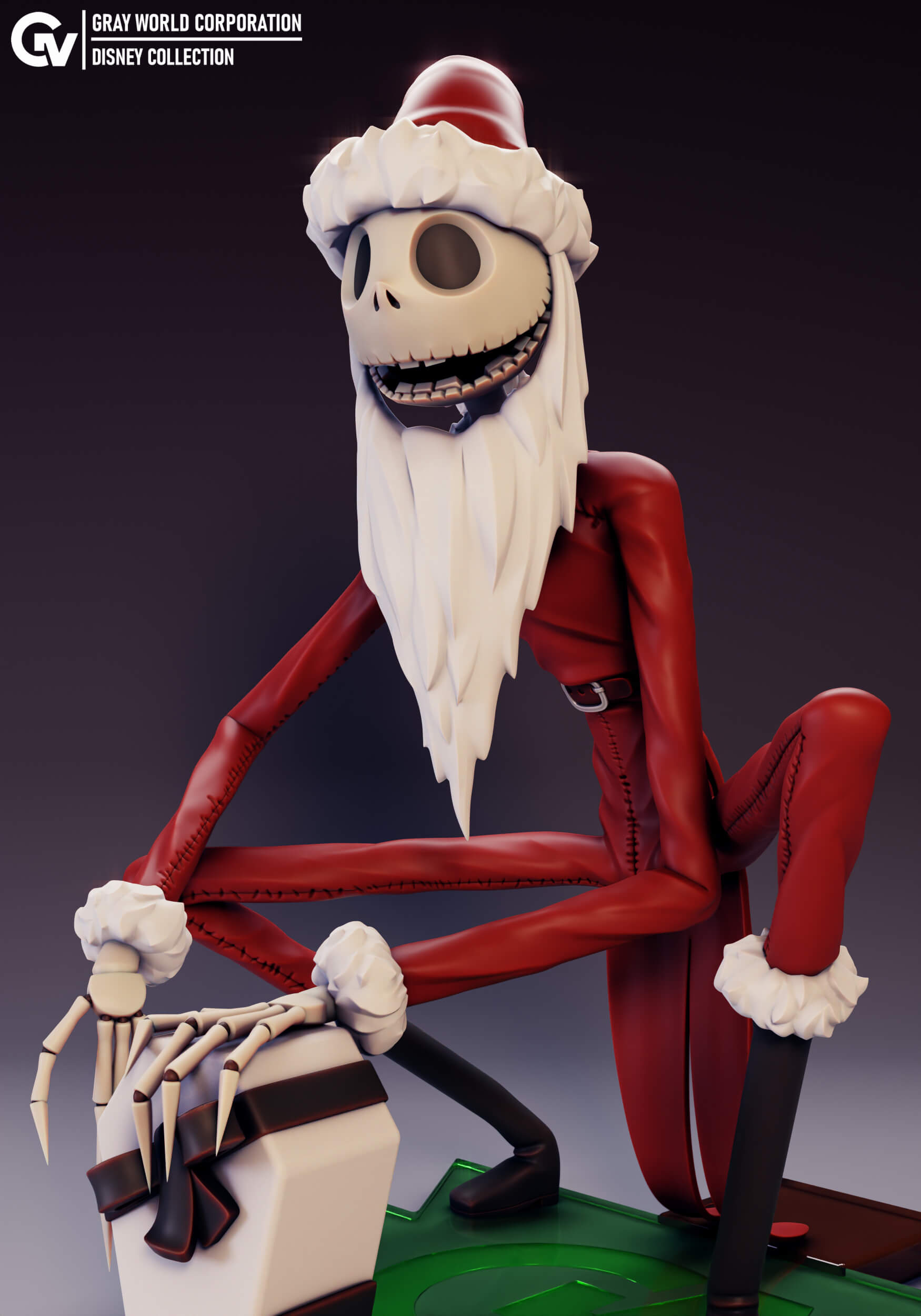 Jack Skellington "Santa Suit" - The Nightmare Befo 3D Print Model by Gray World Corporation