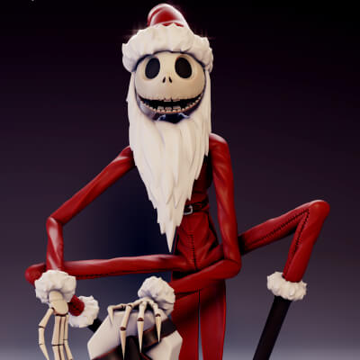Jack Skellington "Santa Suit" - The Nightmare Befo 3D Model by Gray ...