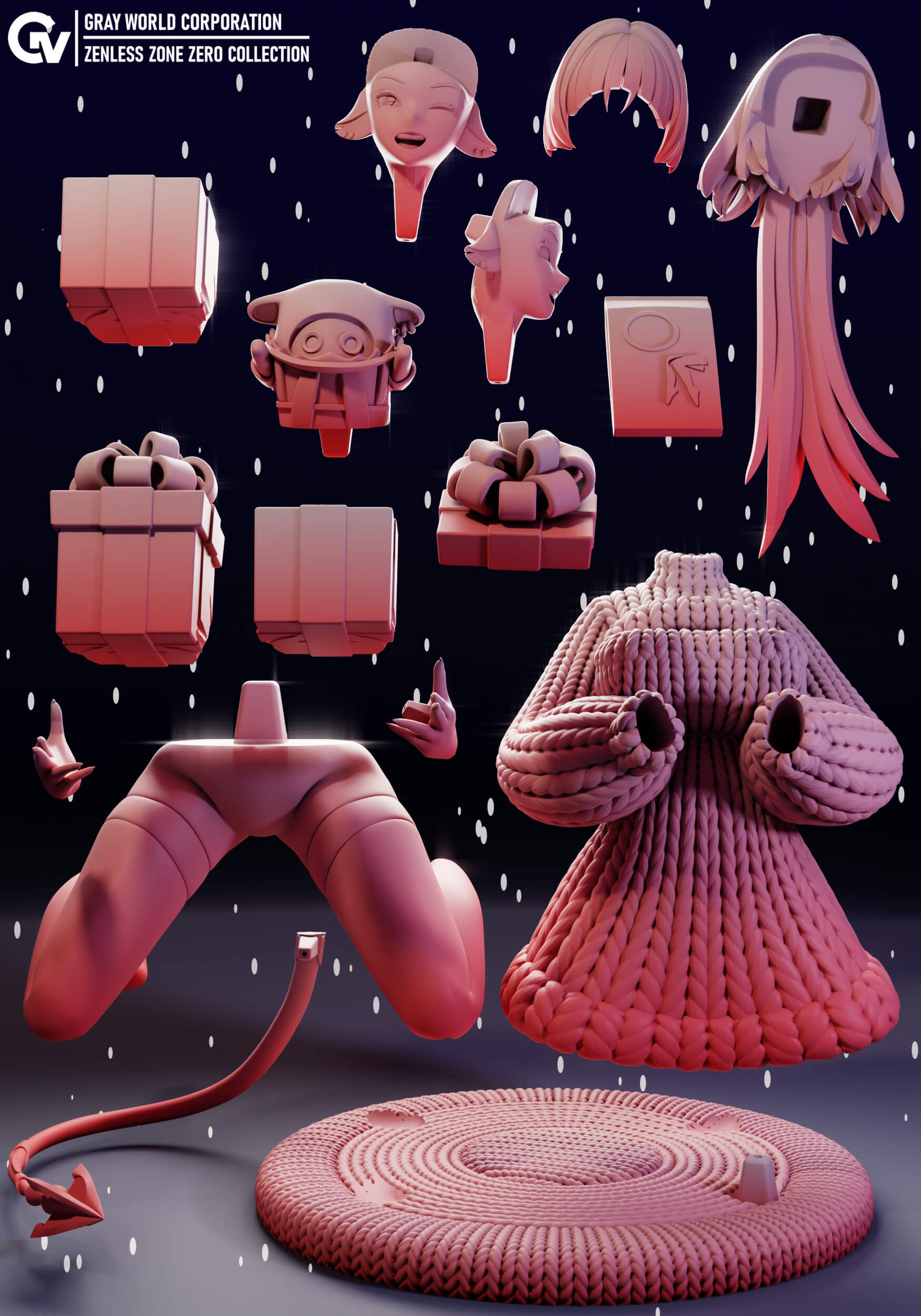 Jane Doe 2 - Zenless Zone Zero 3D Model by Gray World Corporation