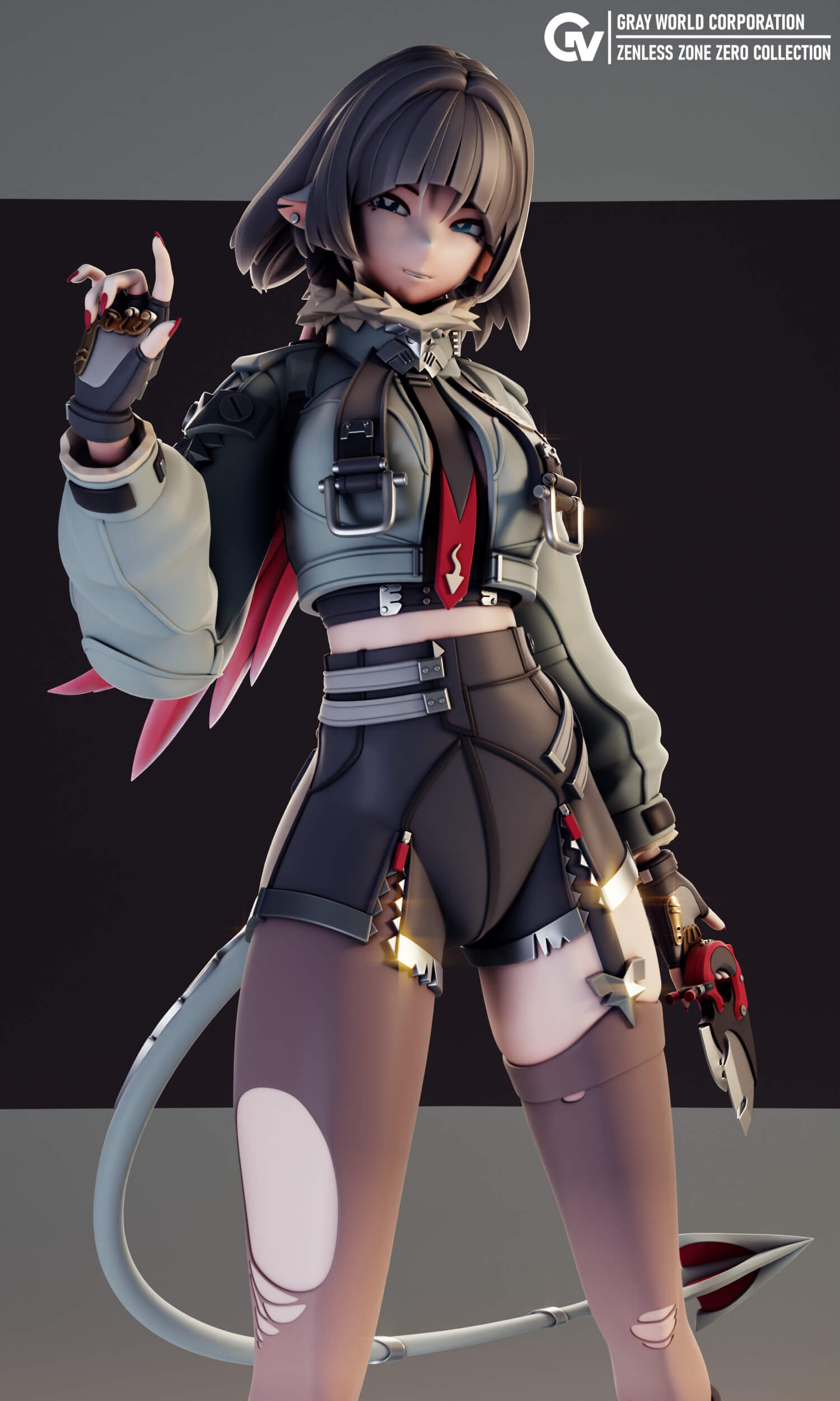 Jane Doe - Zenless Zone Zero 3D Model by Gray World Corporation