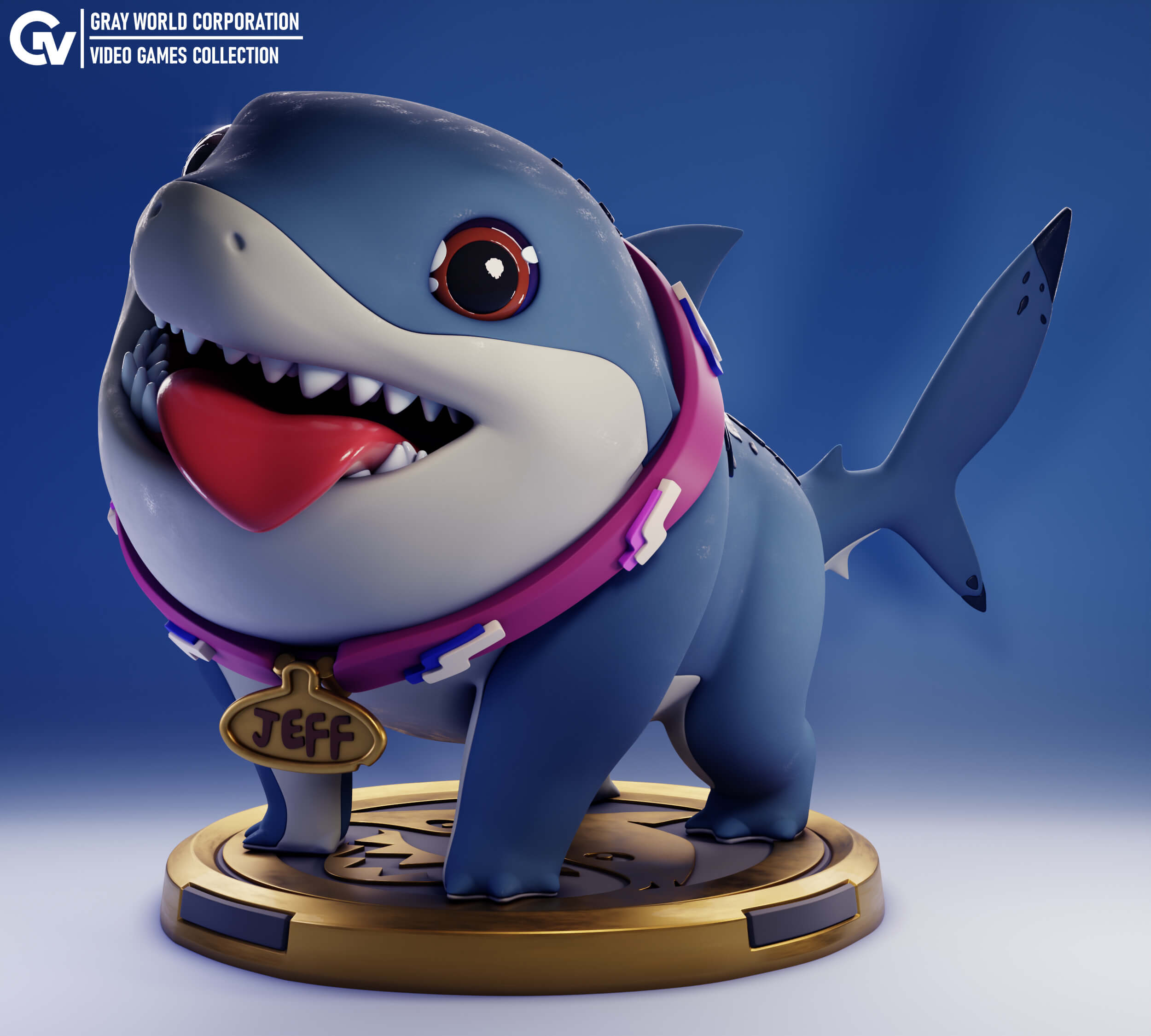 Jeff The Land Shark - Marvel Rivals 3D Model by Gray World Corporation