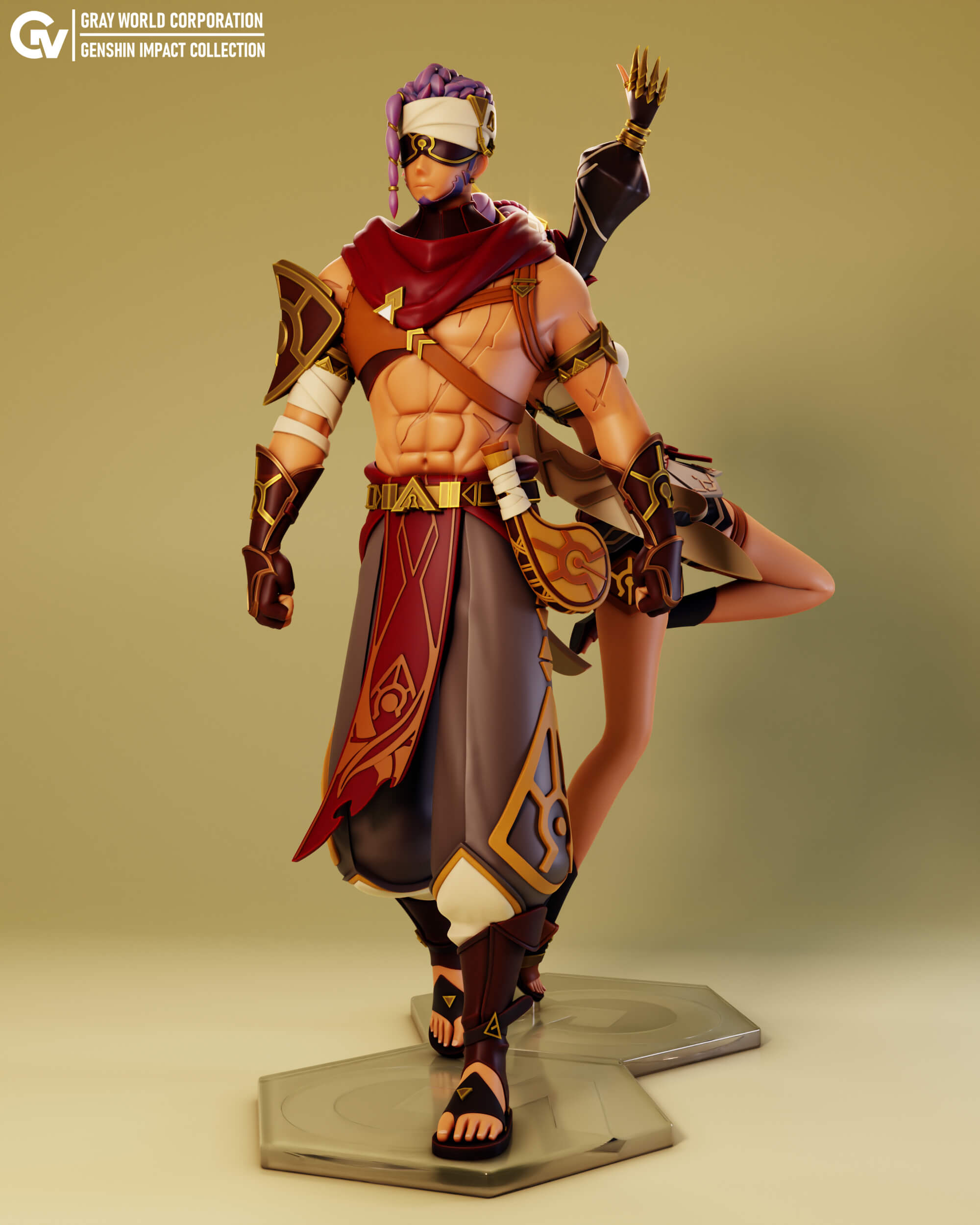 Jeht and Jebrael - Genshin Impact 3D Model by Gray World Corporation