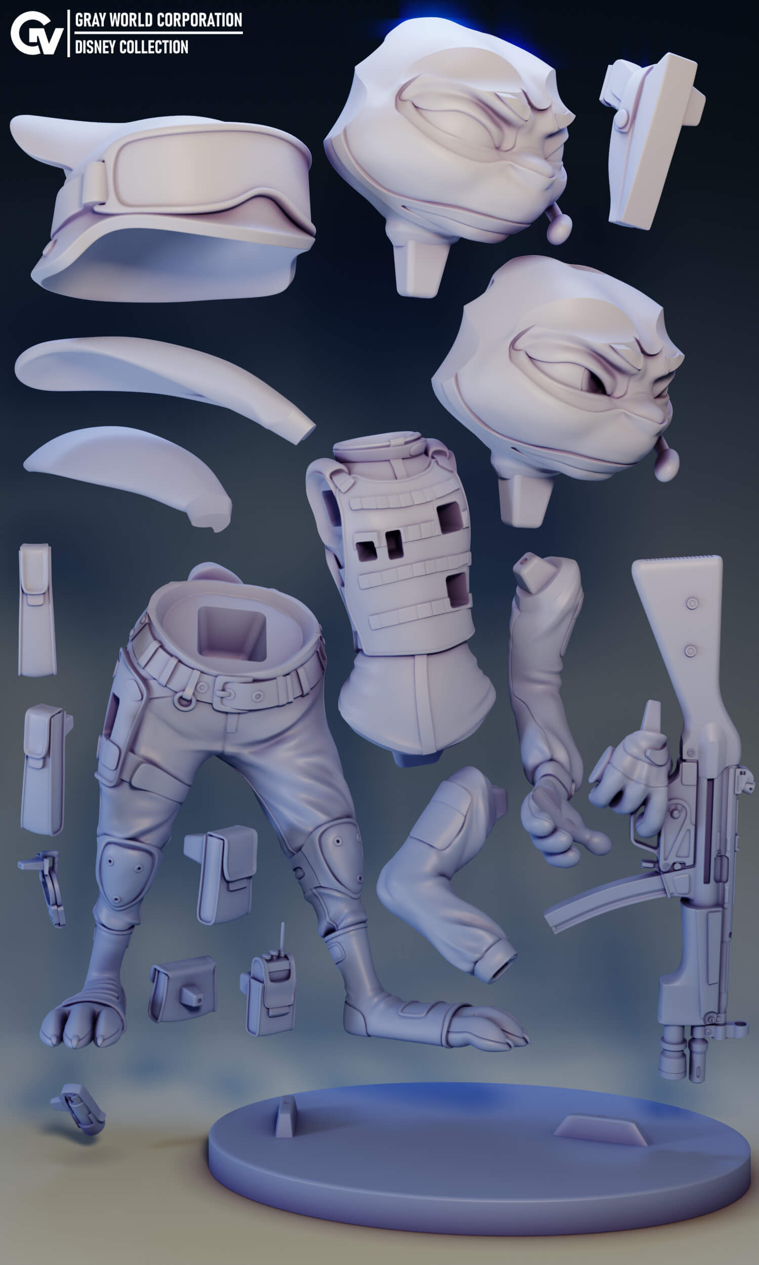 Judy Hopps "S.w.a.t." - Zootopia 3D Model by Gray World Corporation