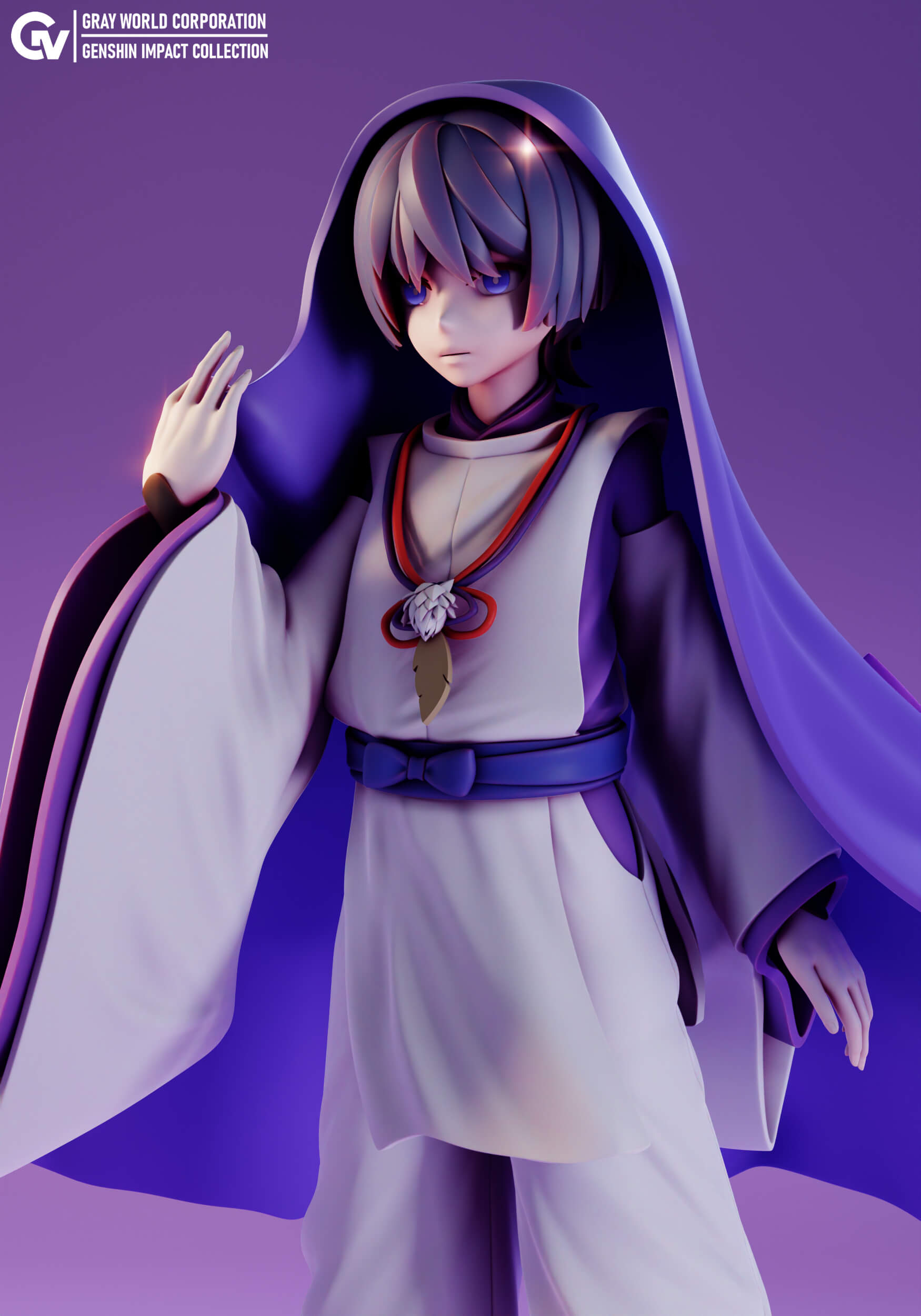 Kabukimono 2 - Genshin Impact 3D Print Model by Gray World Corporation